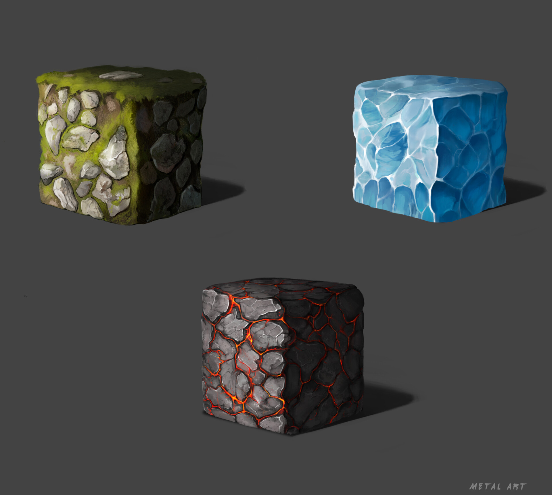 ArtStation - Texture Material 2D Painting