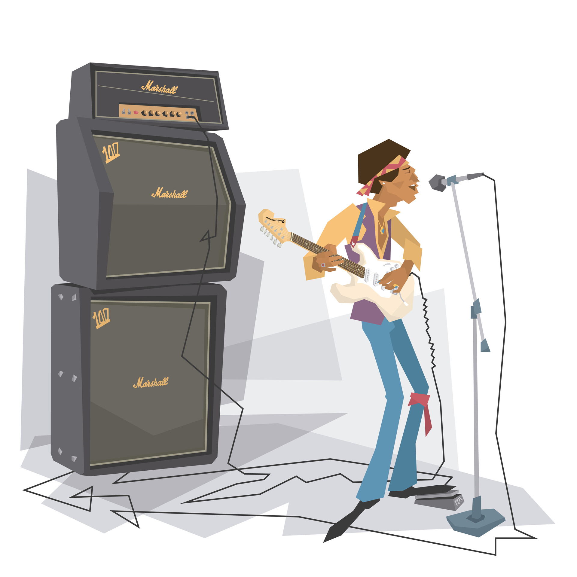 ArtStation - Jimi Hendrix