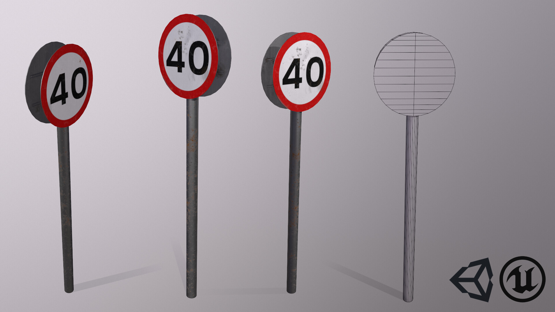 ArtStation - Speed sign model