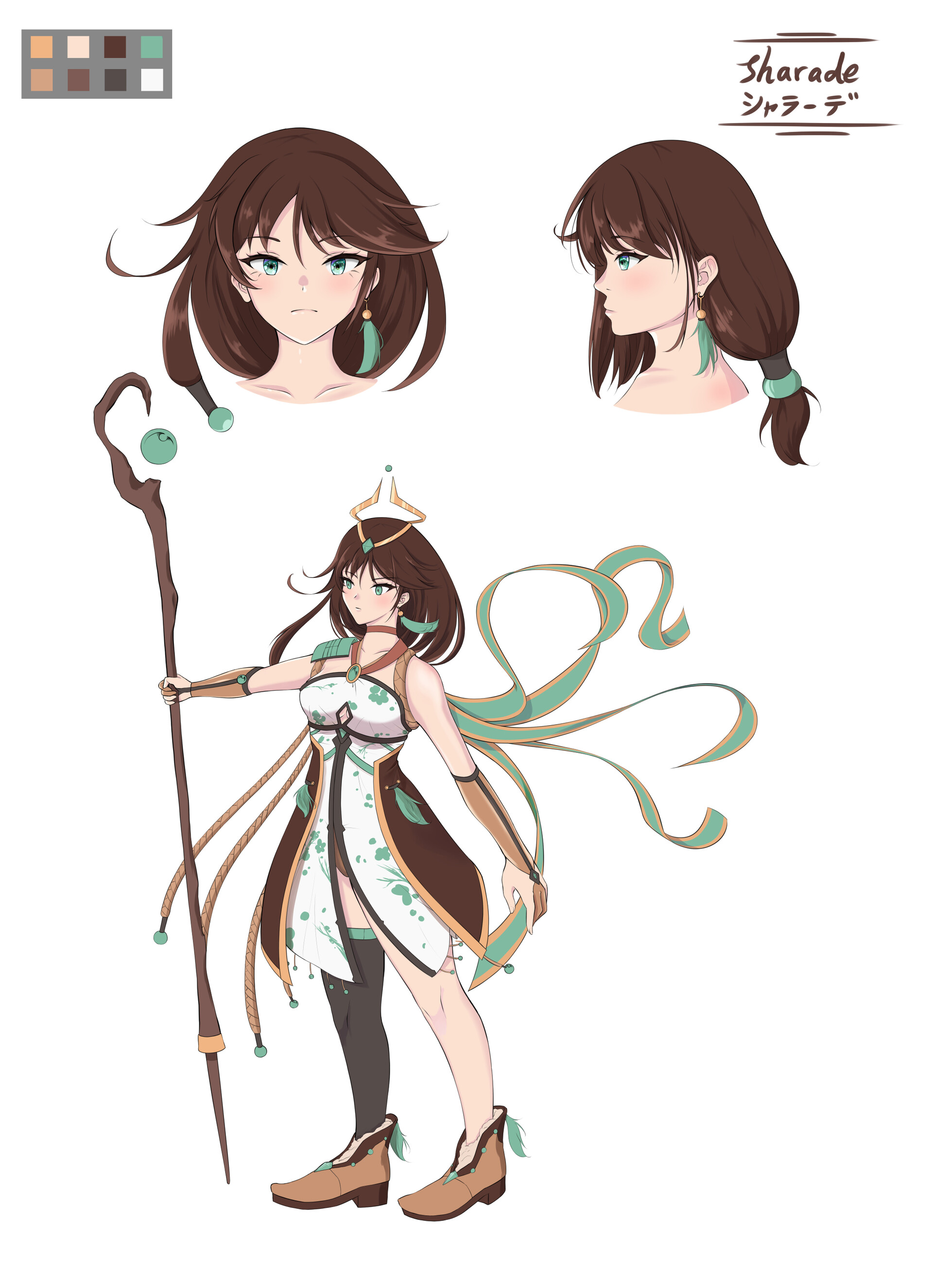 ArtStation - Sharade Character Sheet