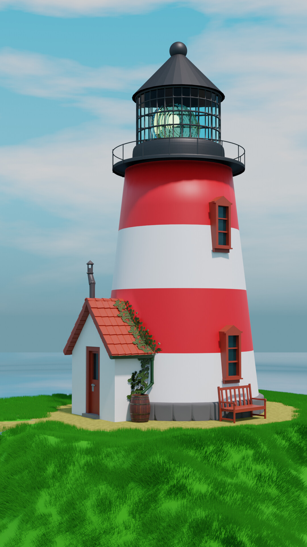 ArtStation - Little Lighthouse on a Hill