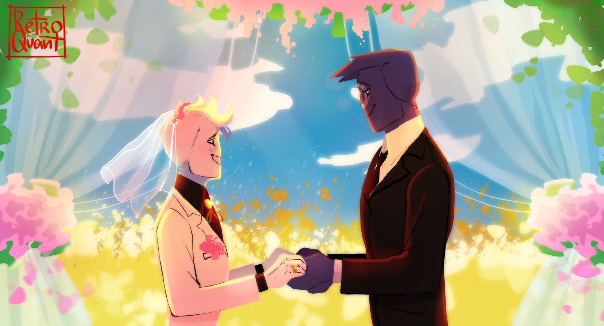 ArtStation - Wedding illustration