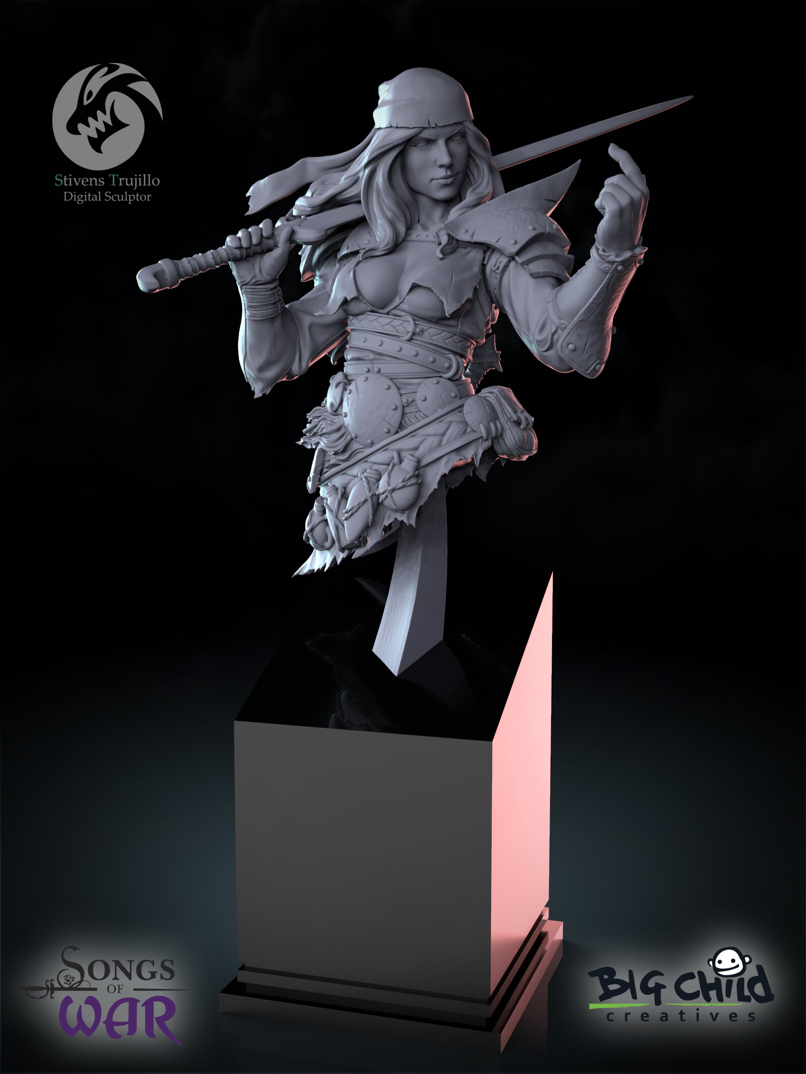 Stivens trujillo Sanchez - Alaana The Bloody Blade 1/12 bust