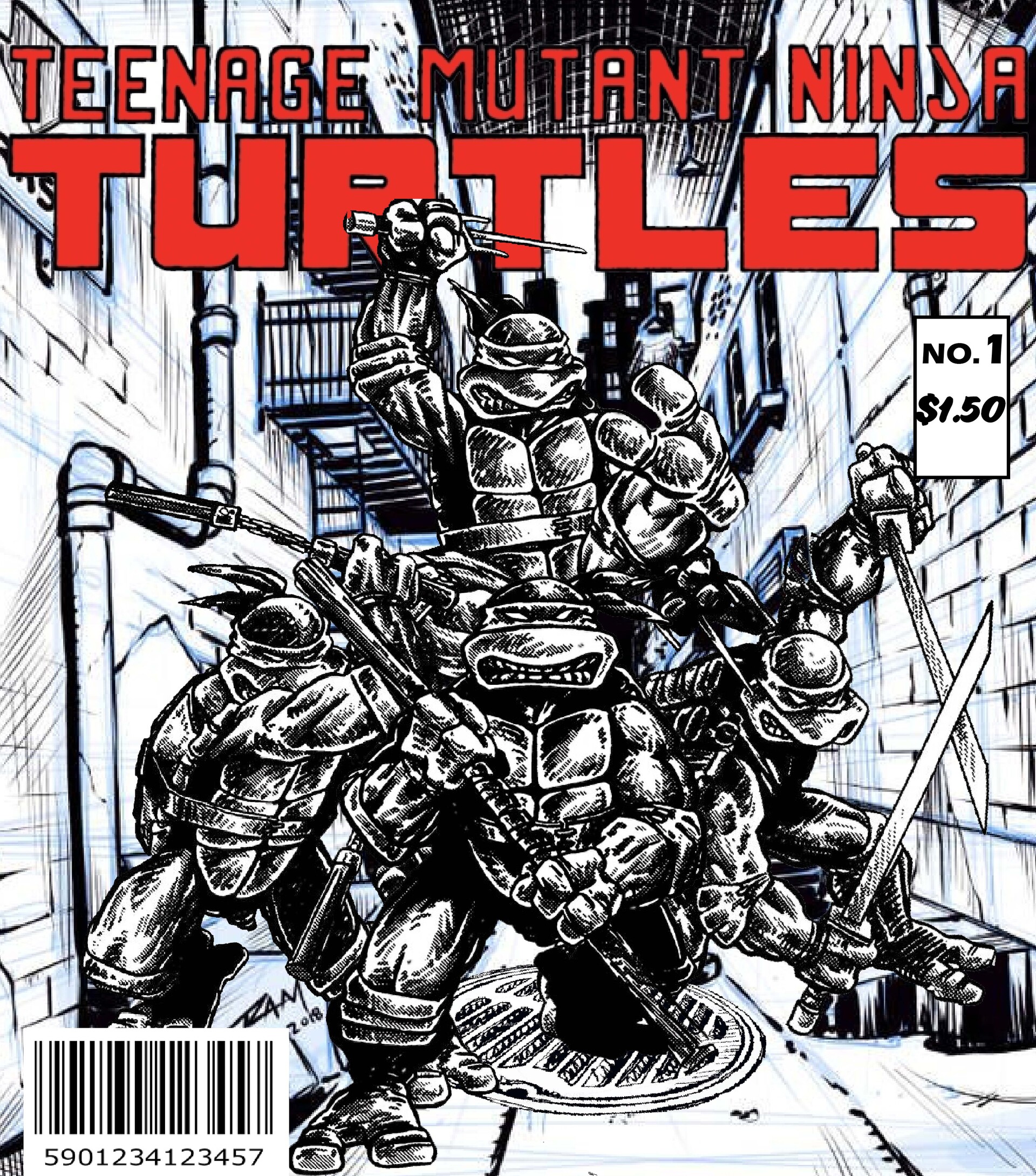 ArtStation - 1984 Tmnt Comic Book Design