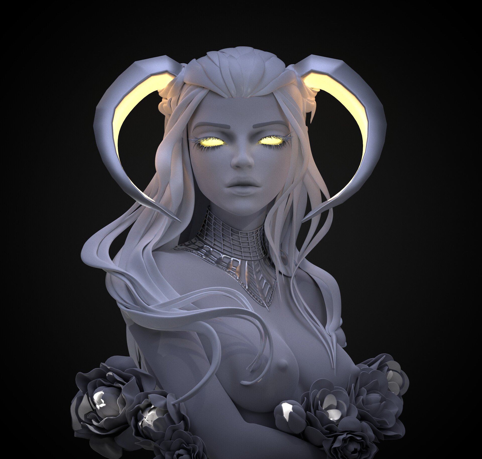 ArtStation - Demon Maiden remake