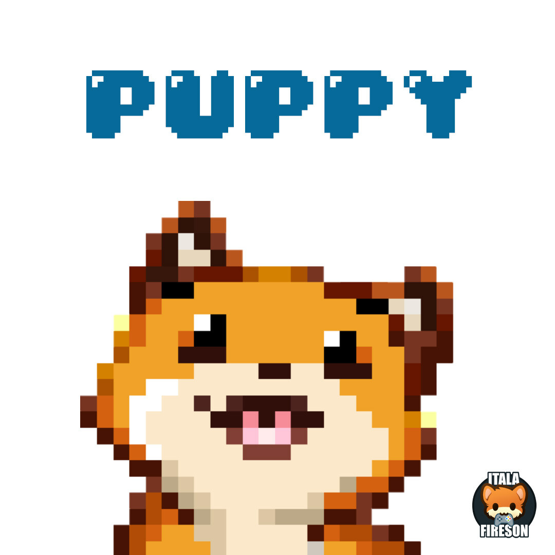 ArtStation - Puppy dog pixel art