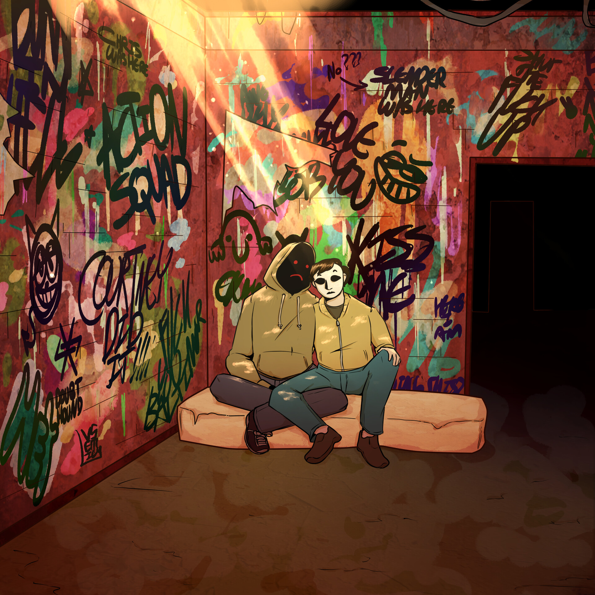 Masky Marble Hornets Fan Art