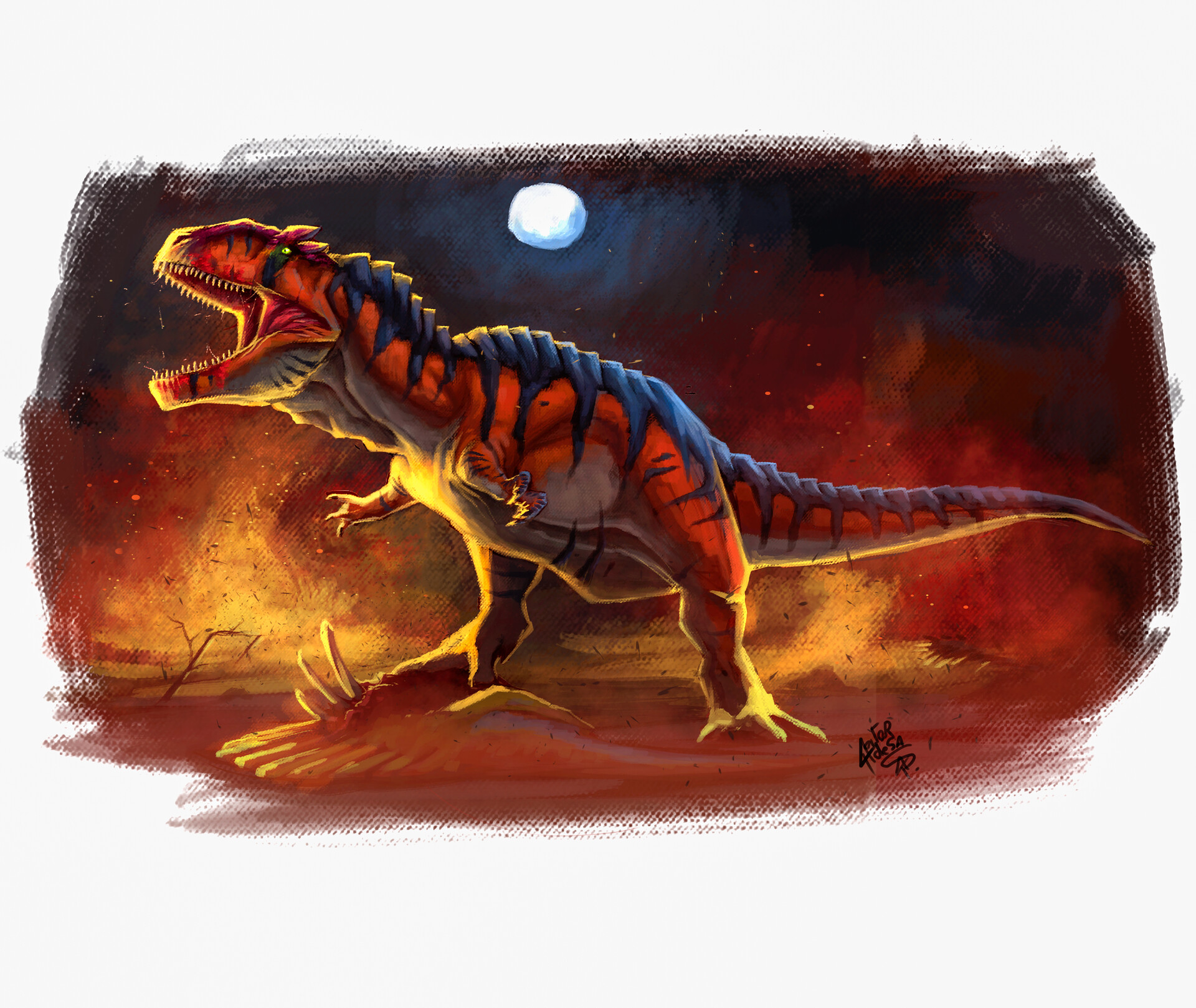 ArtStation - THEROPODA RESERVE - GIGANOTOSAURUS DEMON
