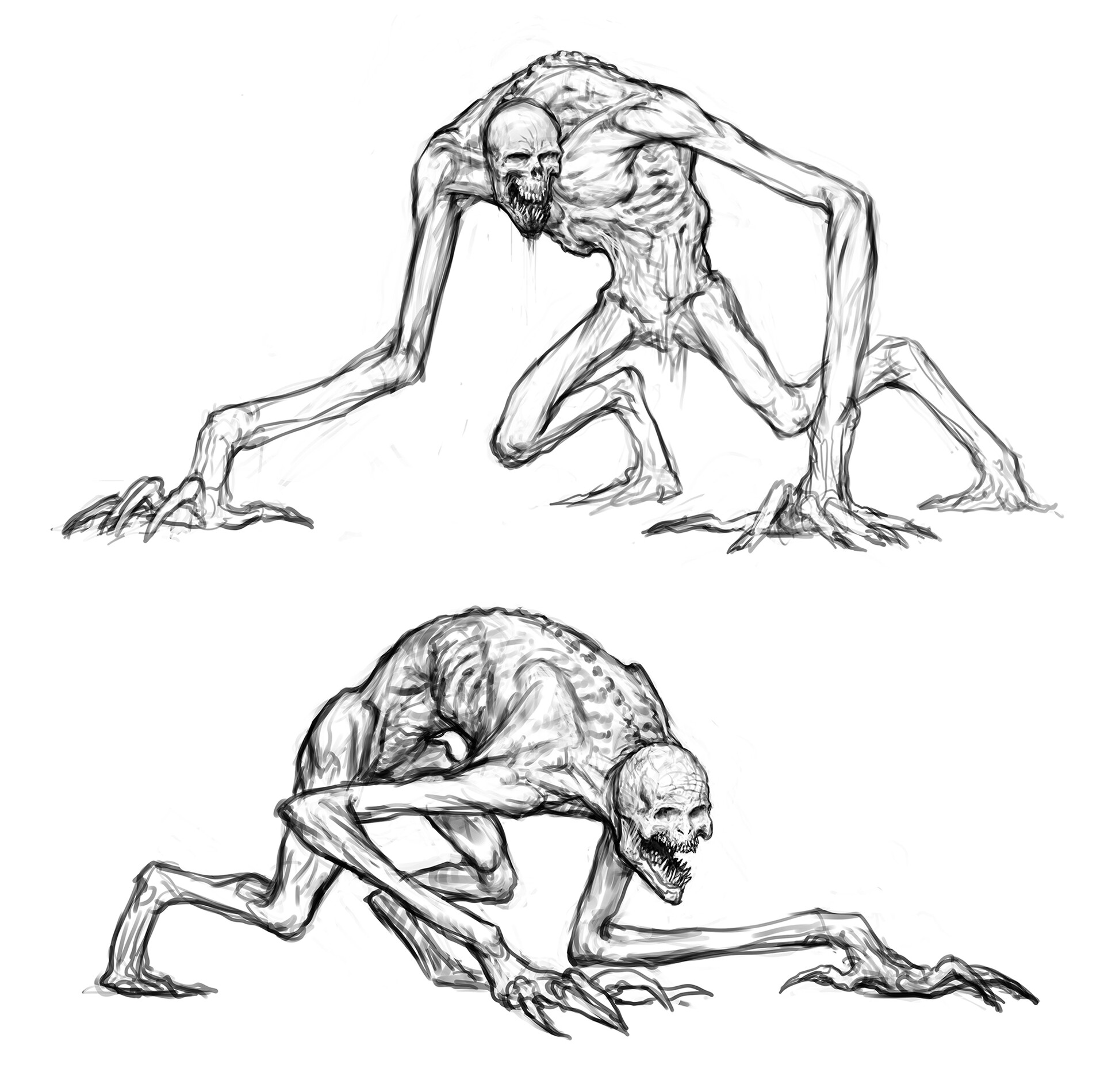 how to draw body horror