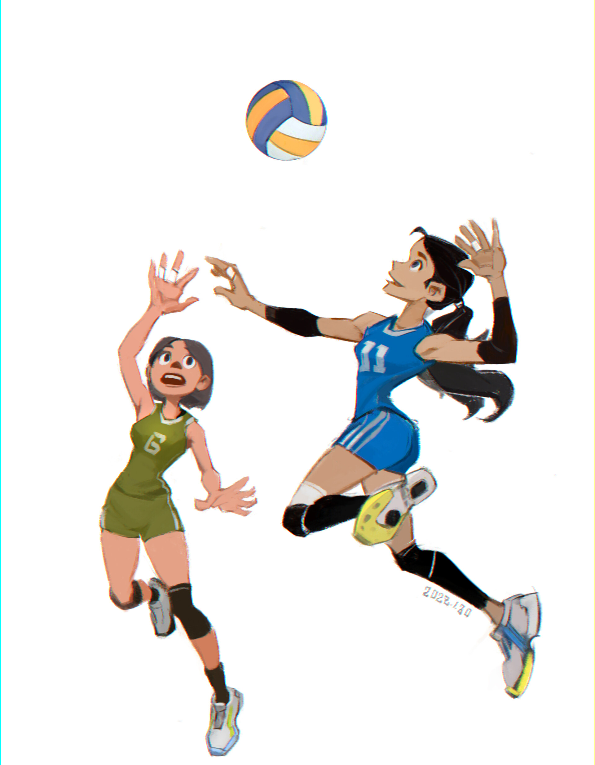 ArtStation - Volleyball girl