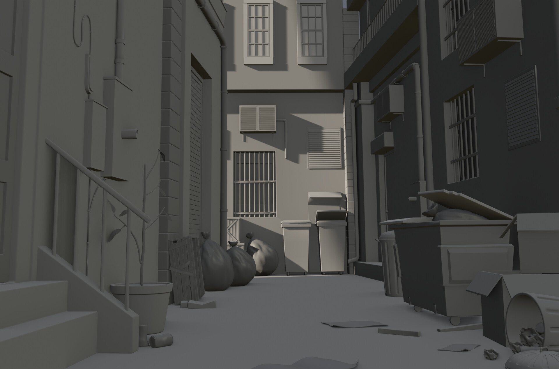 ArtStation - City alley