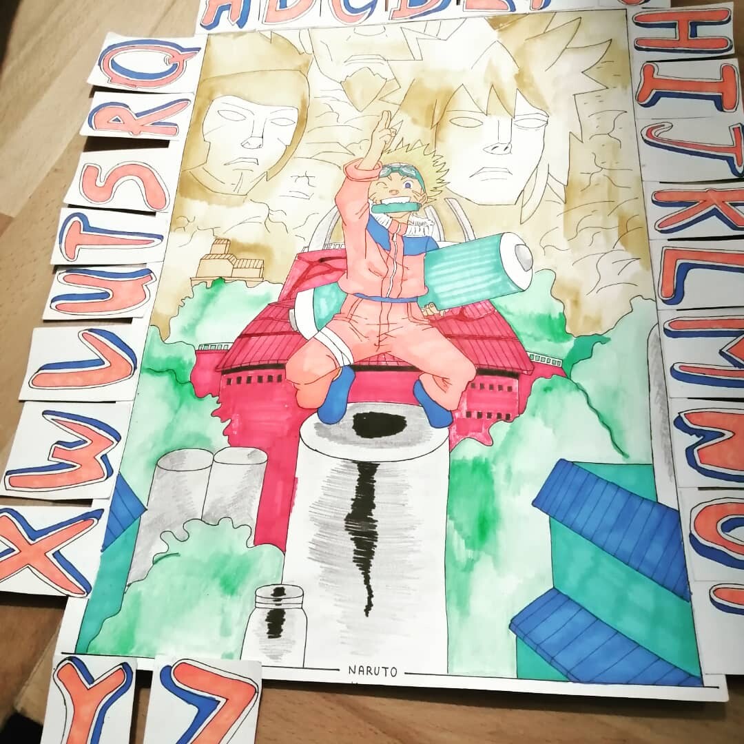 ArtStation - Typography on the theme of the naruto