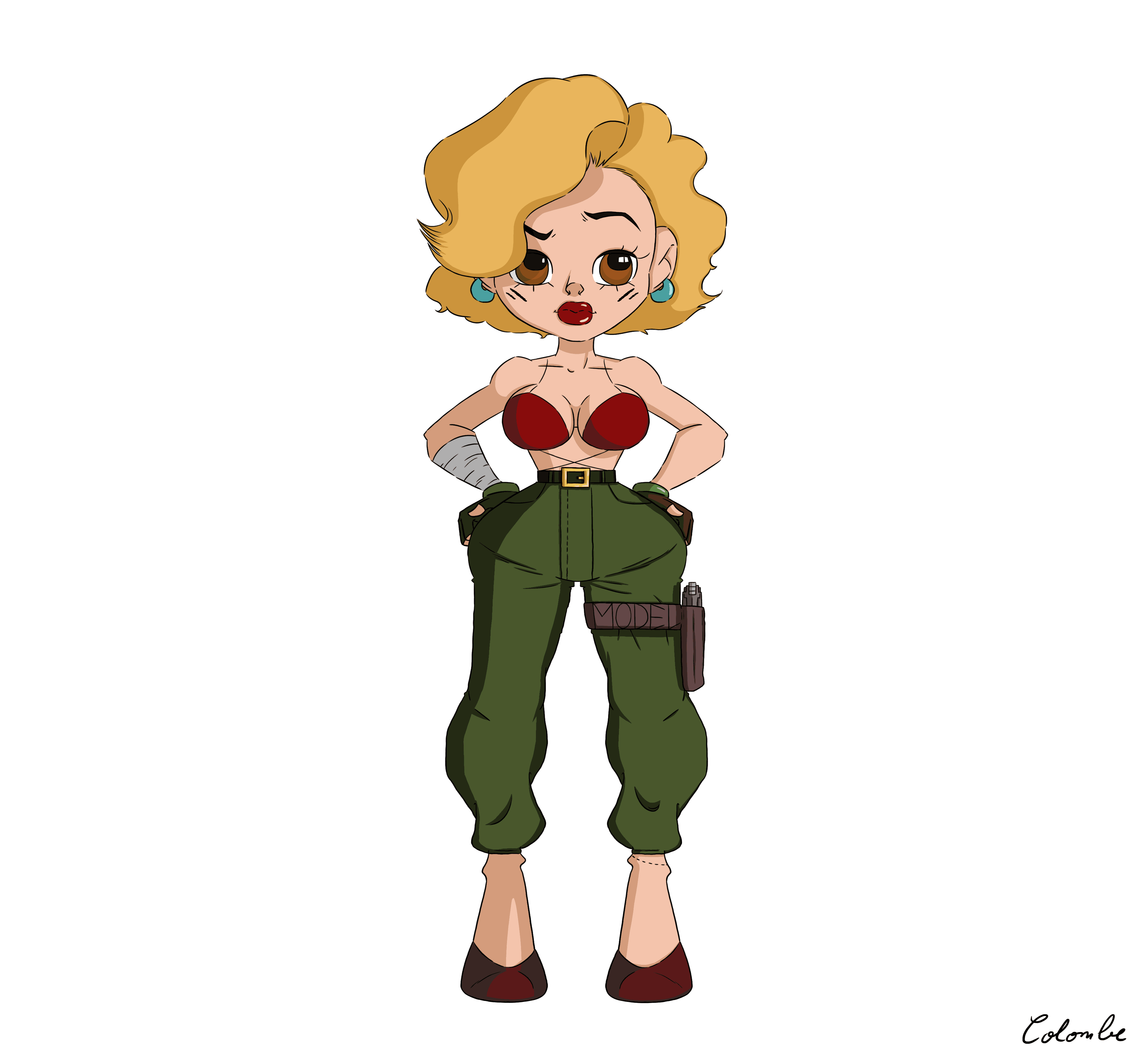 Colombe Lac - Stefania Ferrario Warrior Cartoon Turn Around