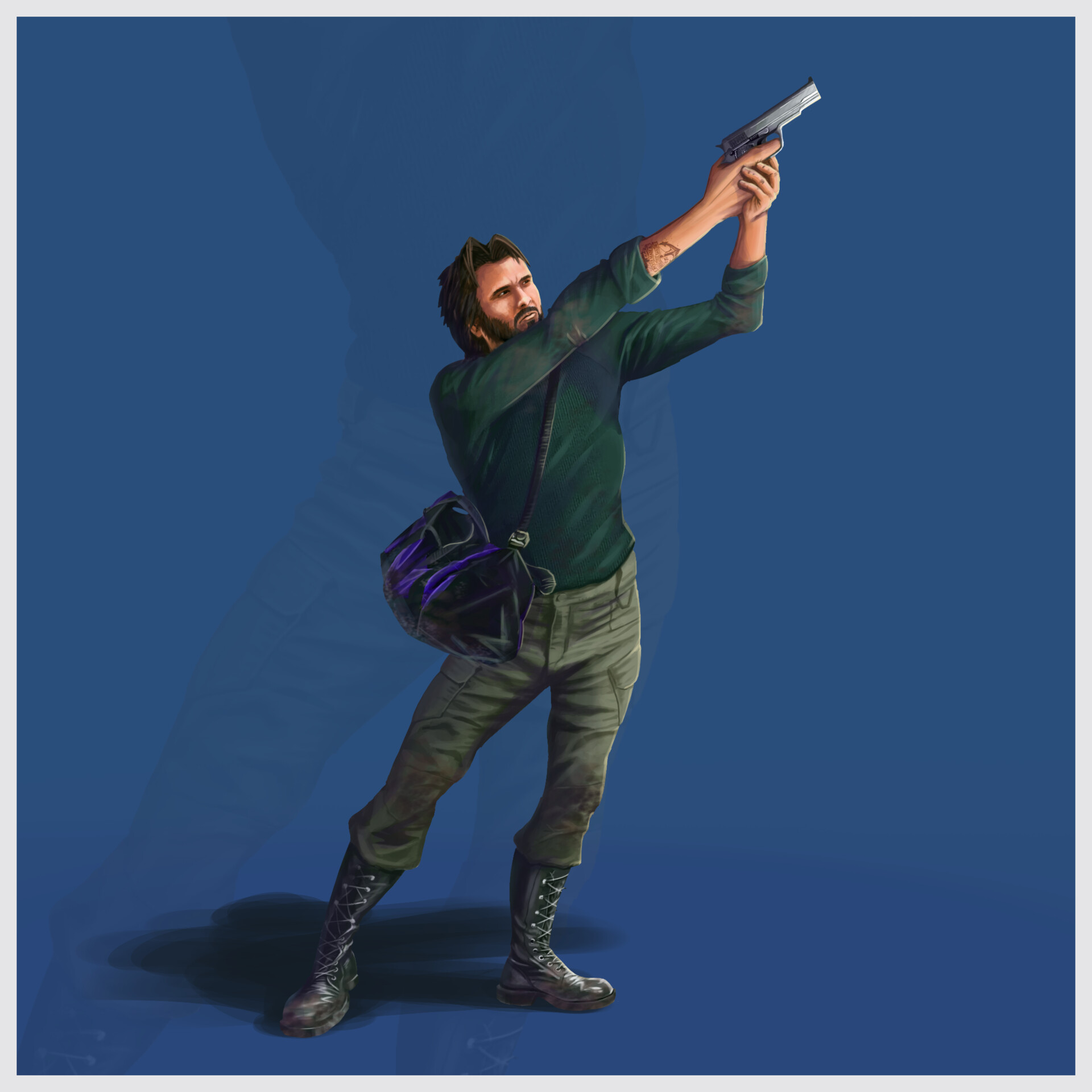 ArtStation - Mercenary. A quiet, but dangerous man.