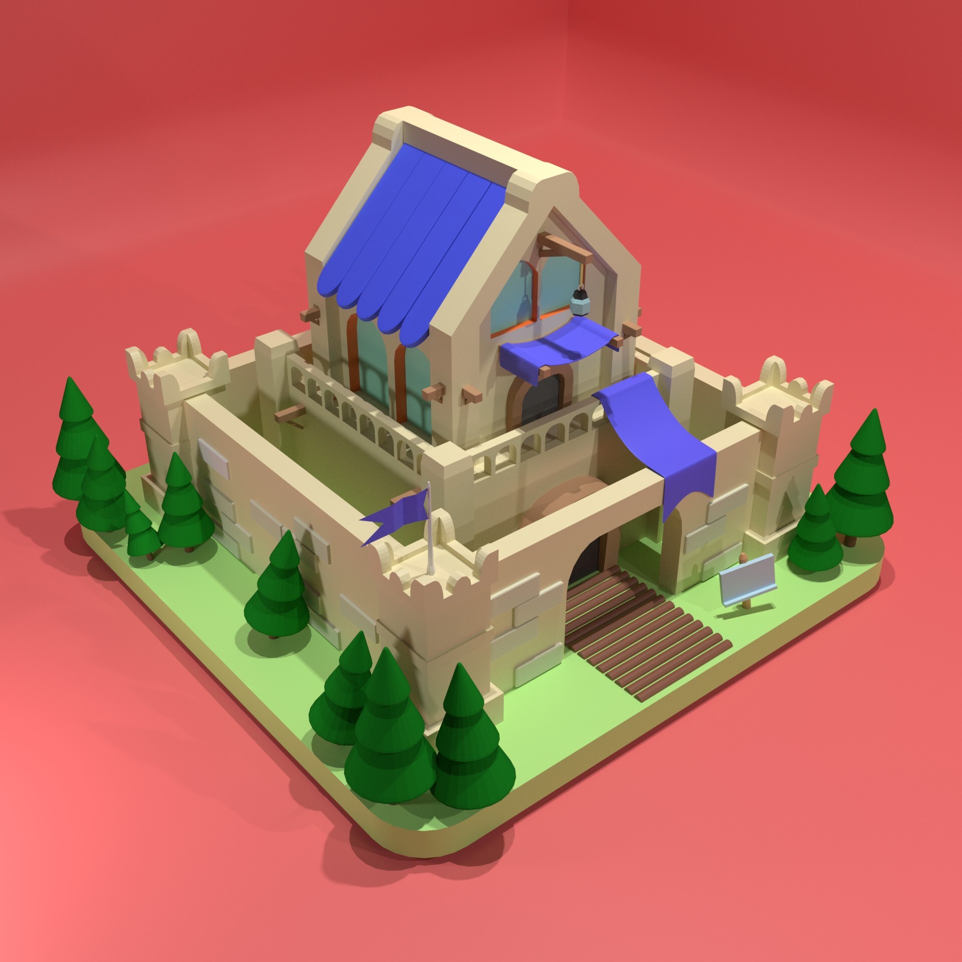 ArtStation - Town hall.