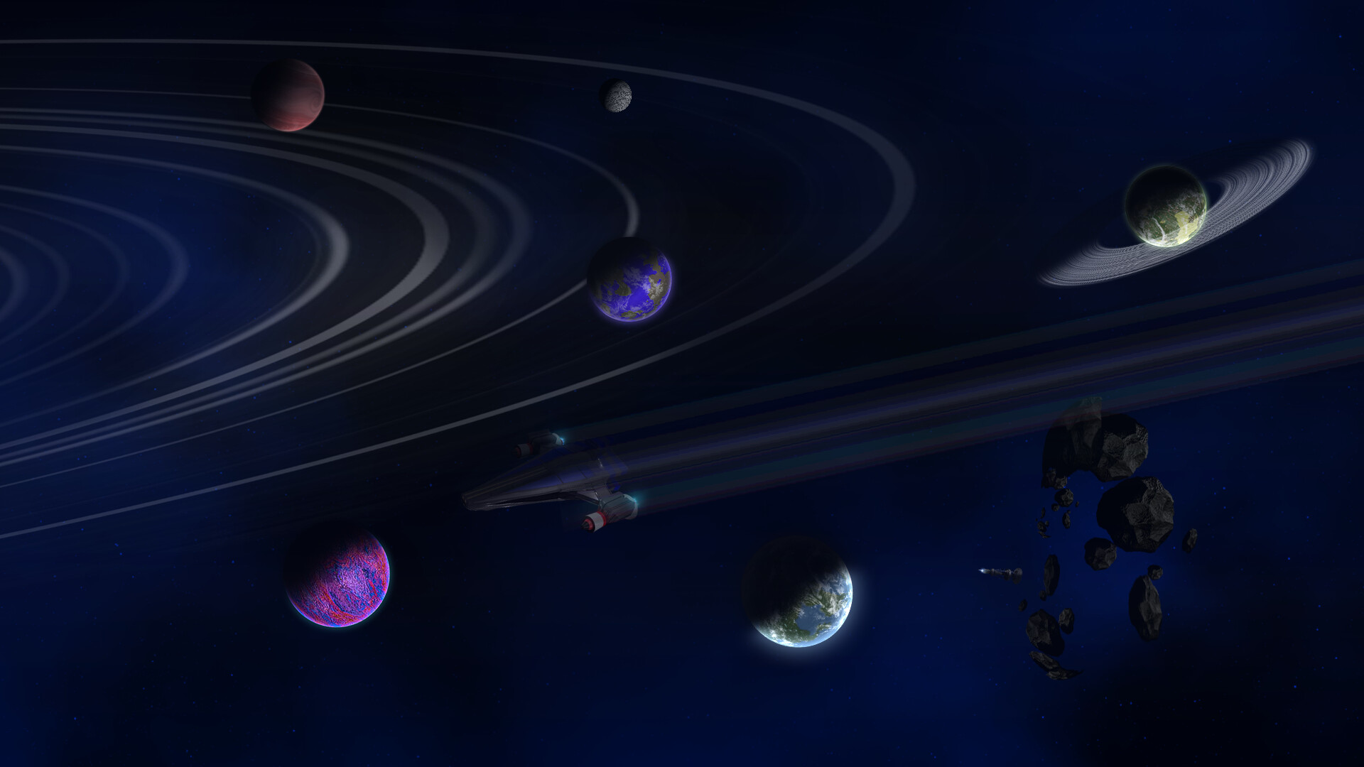 ArtStation - space scene