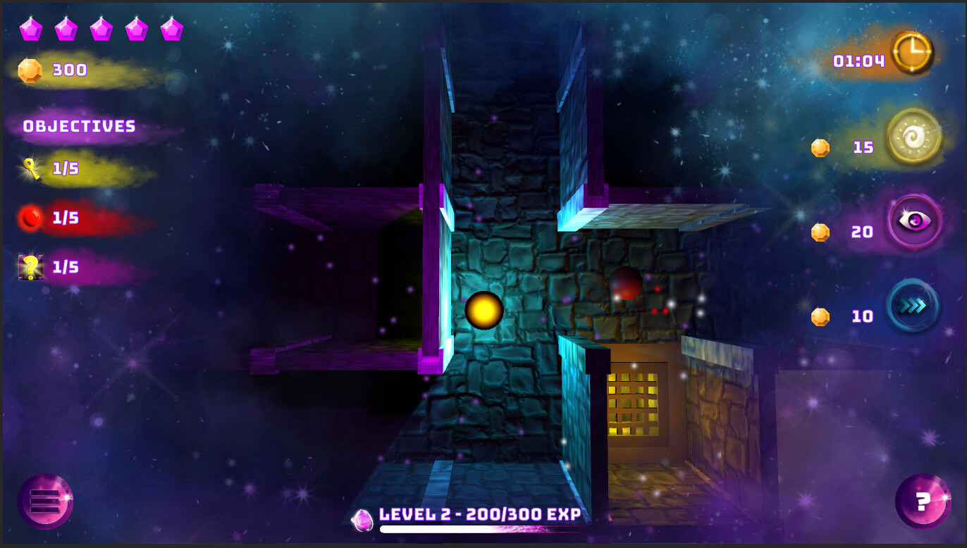 ArtStation - 2D GAME UI "GALAXY MAZE"