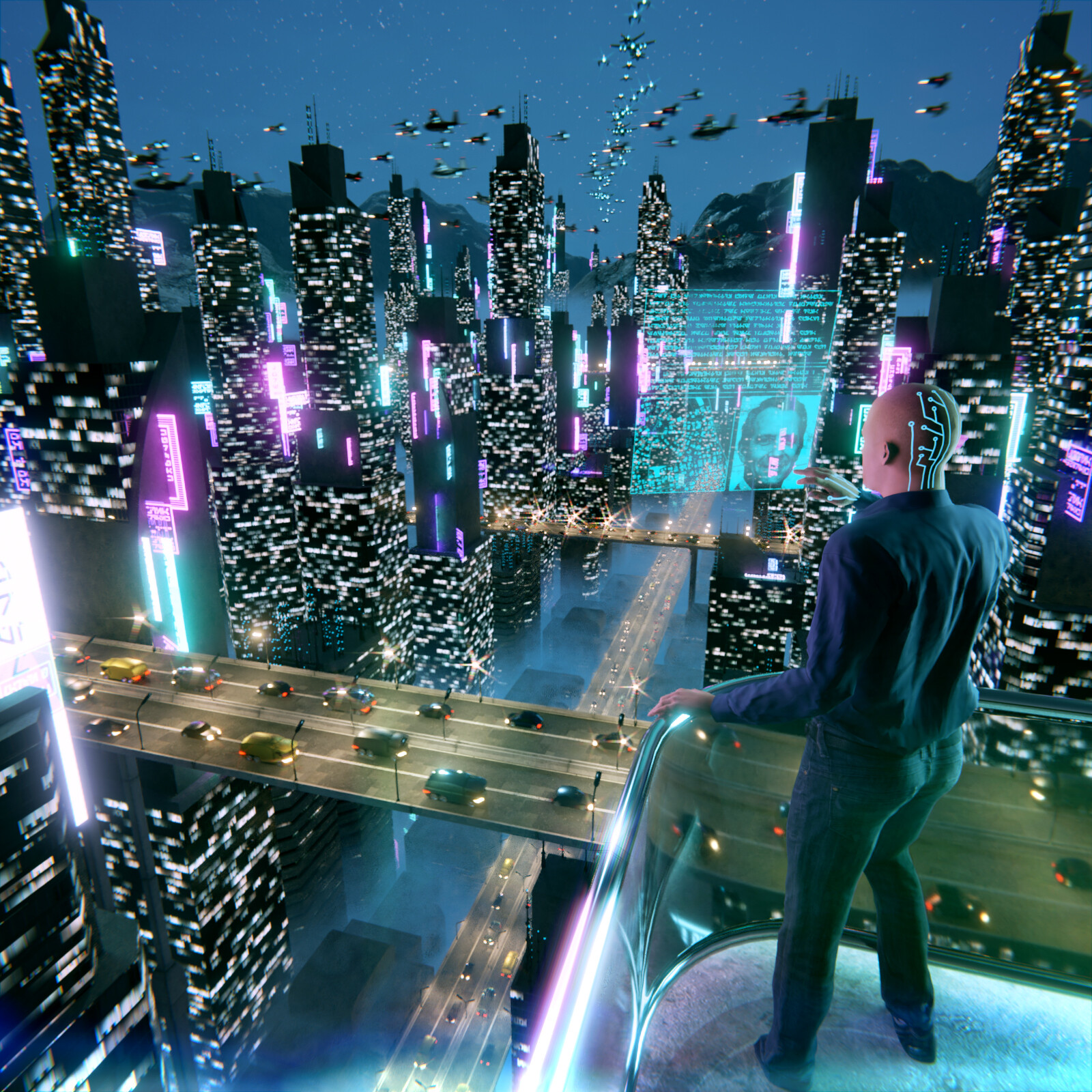 ArtStation - Scene 3D: Cyberpunk Agent