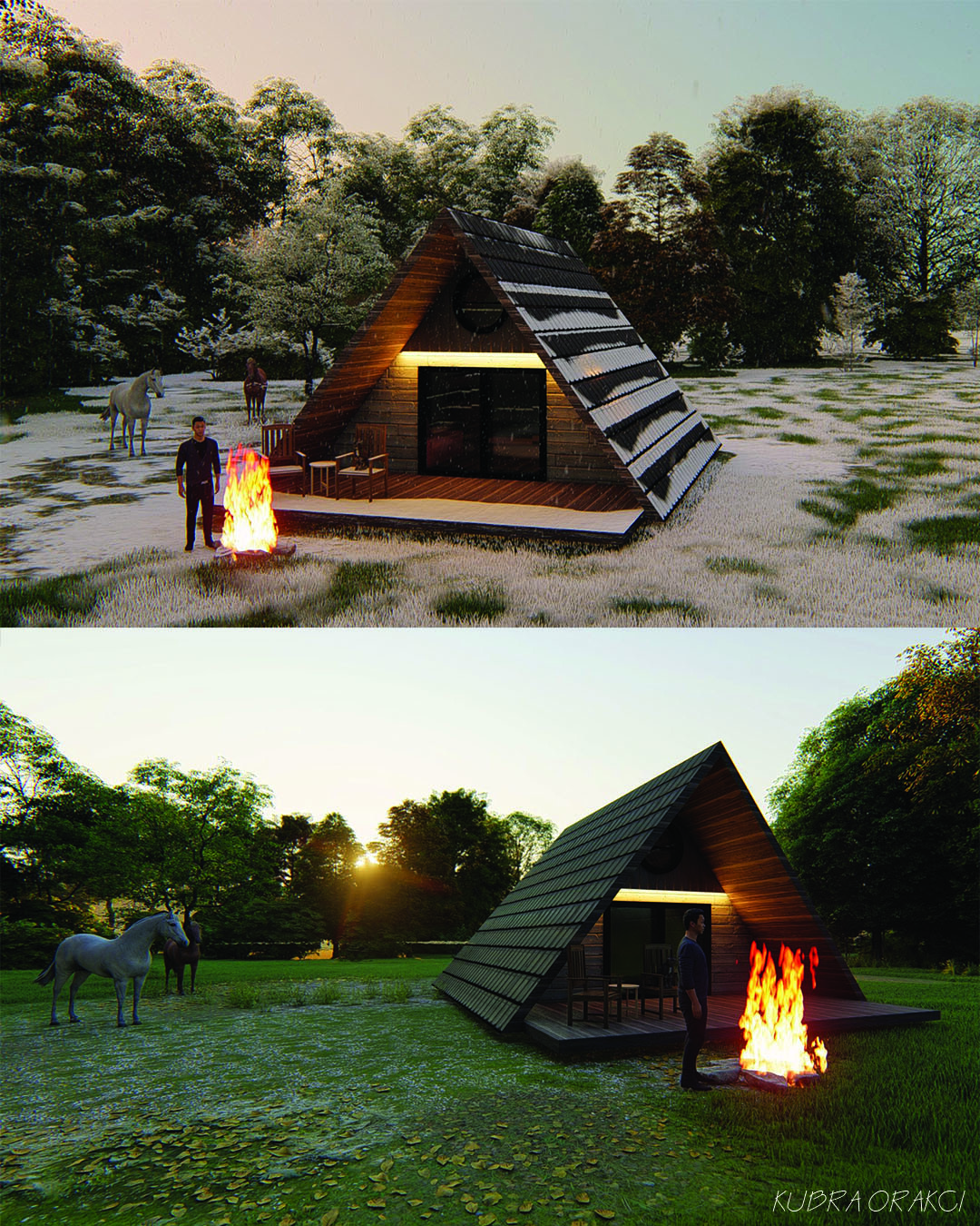 ArtStation - Cabin house