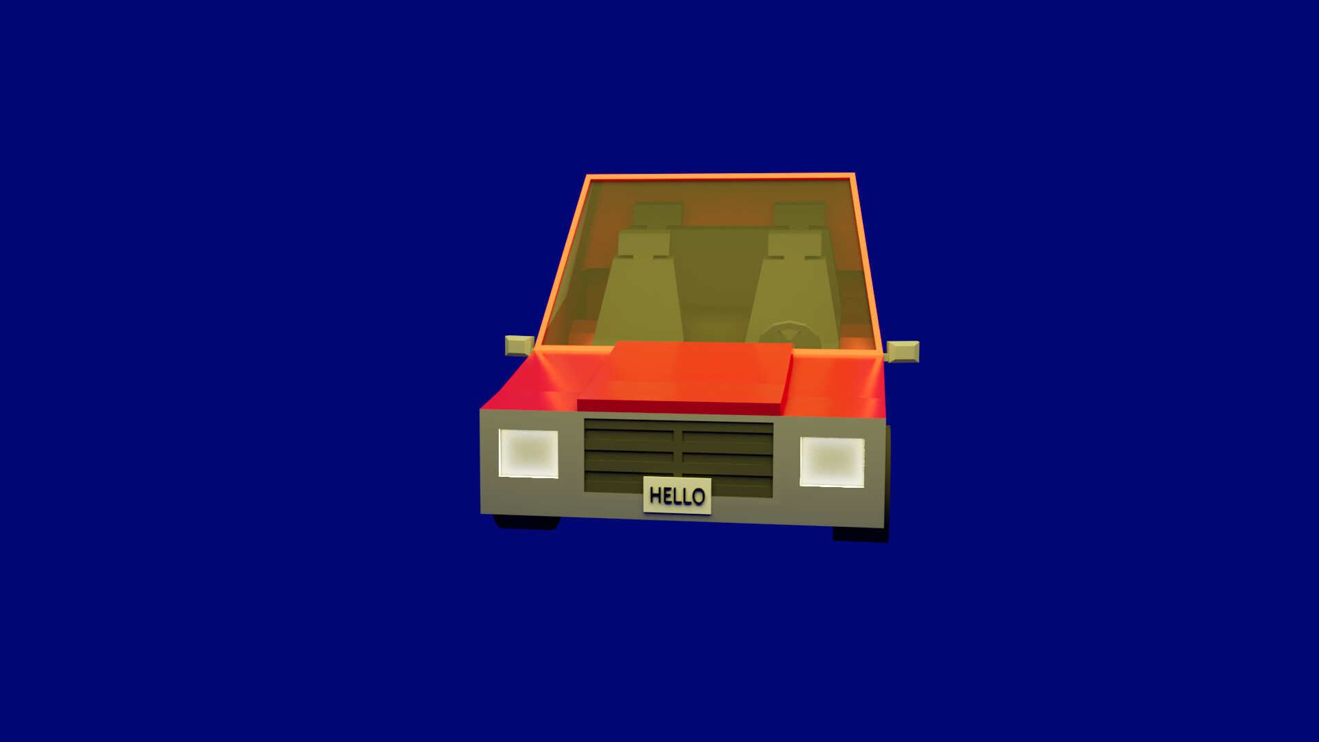 ArtStation - Low poly Car
