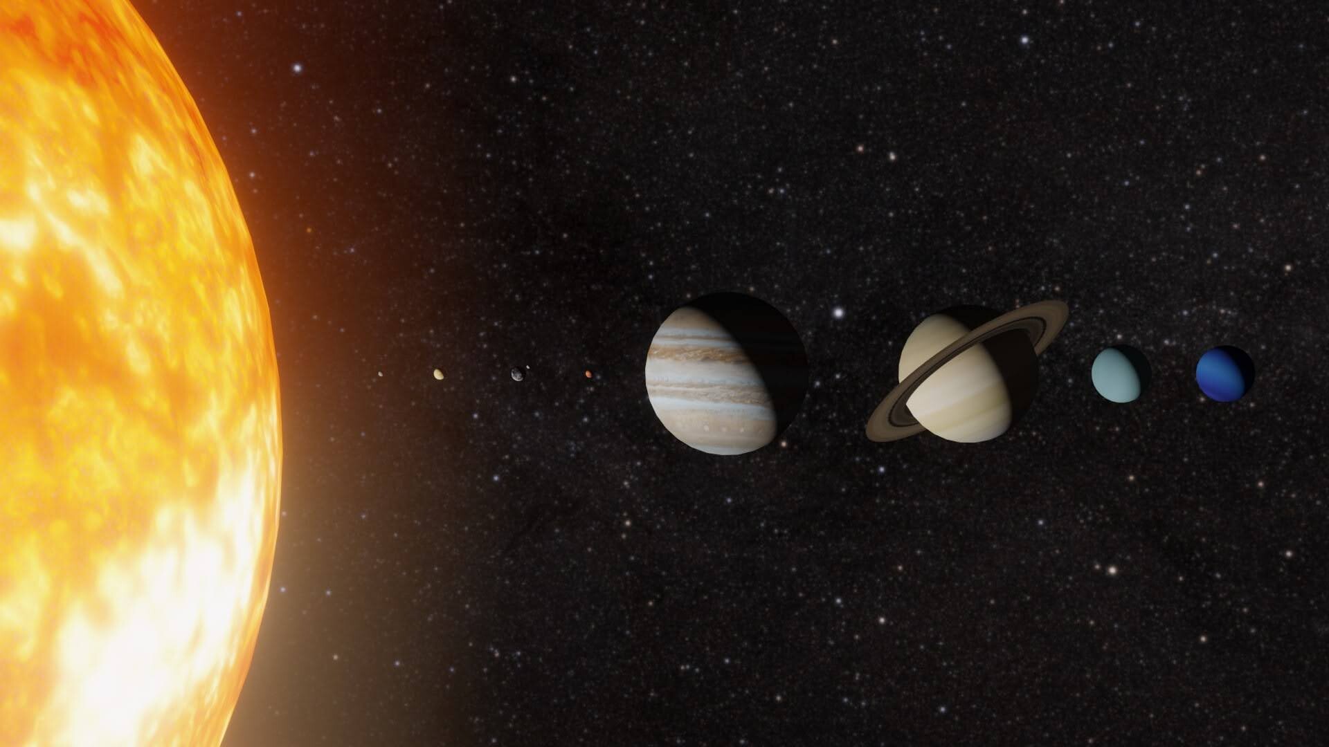Exact Scale Solar System