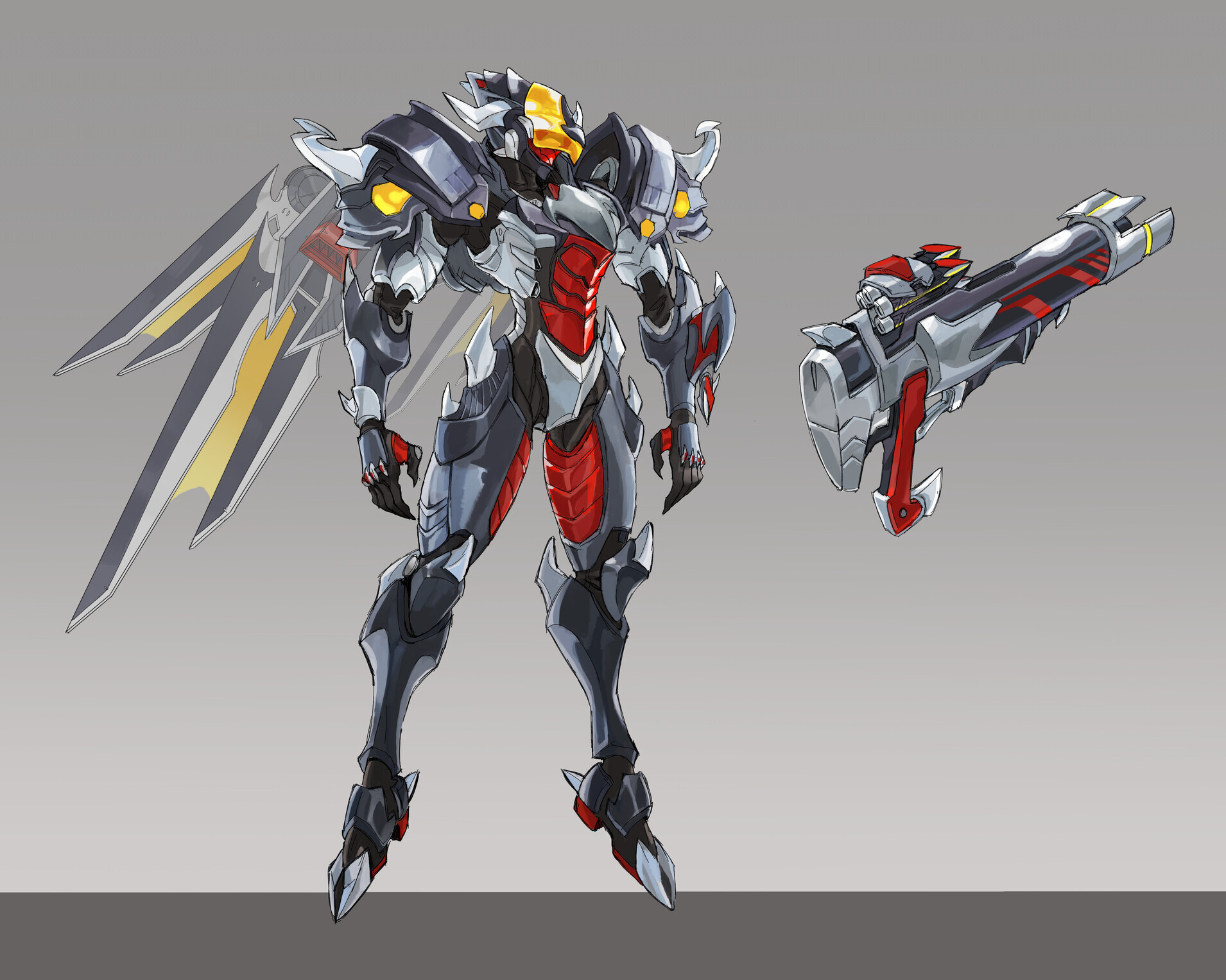 ArtStation - Overwatch: Dragon Pharah fan skin