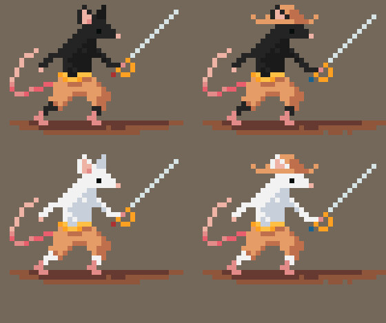 ArtStation - pixel art mice