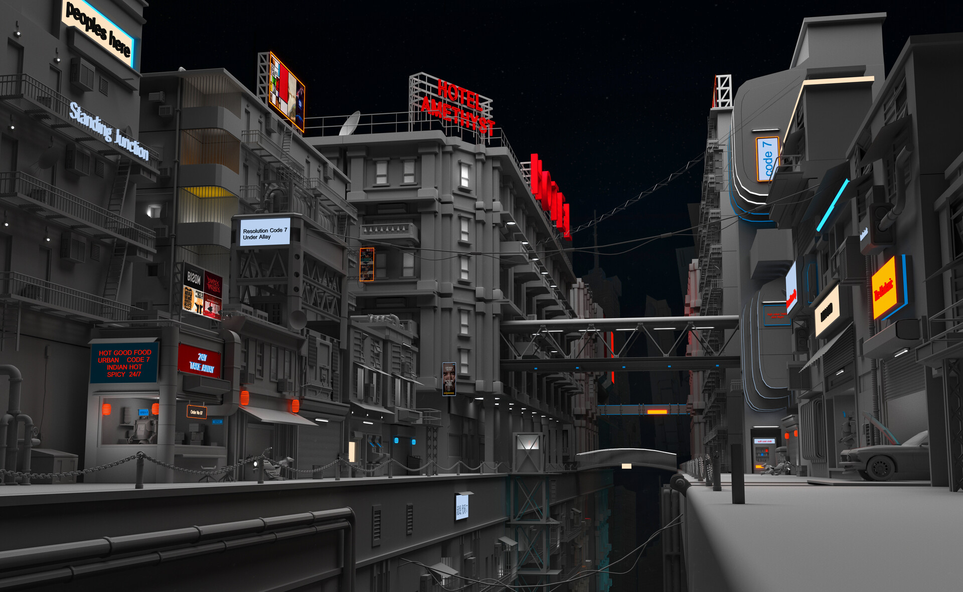 ArtStation - Code 7 ( Urban City )