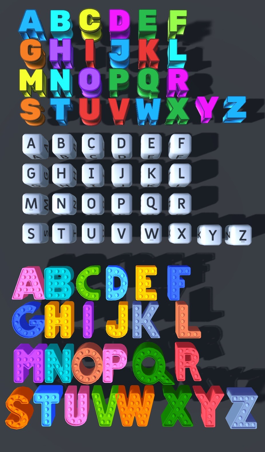 ArtStation - MATCH WORDS 3D GAME ASSETS