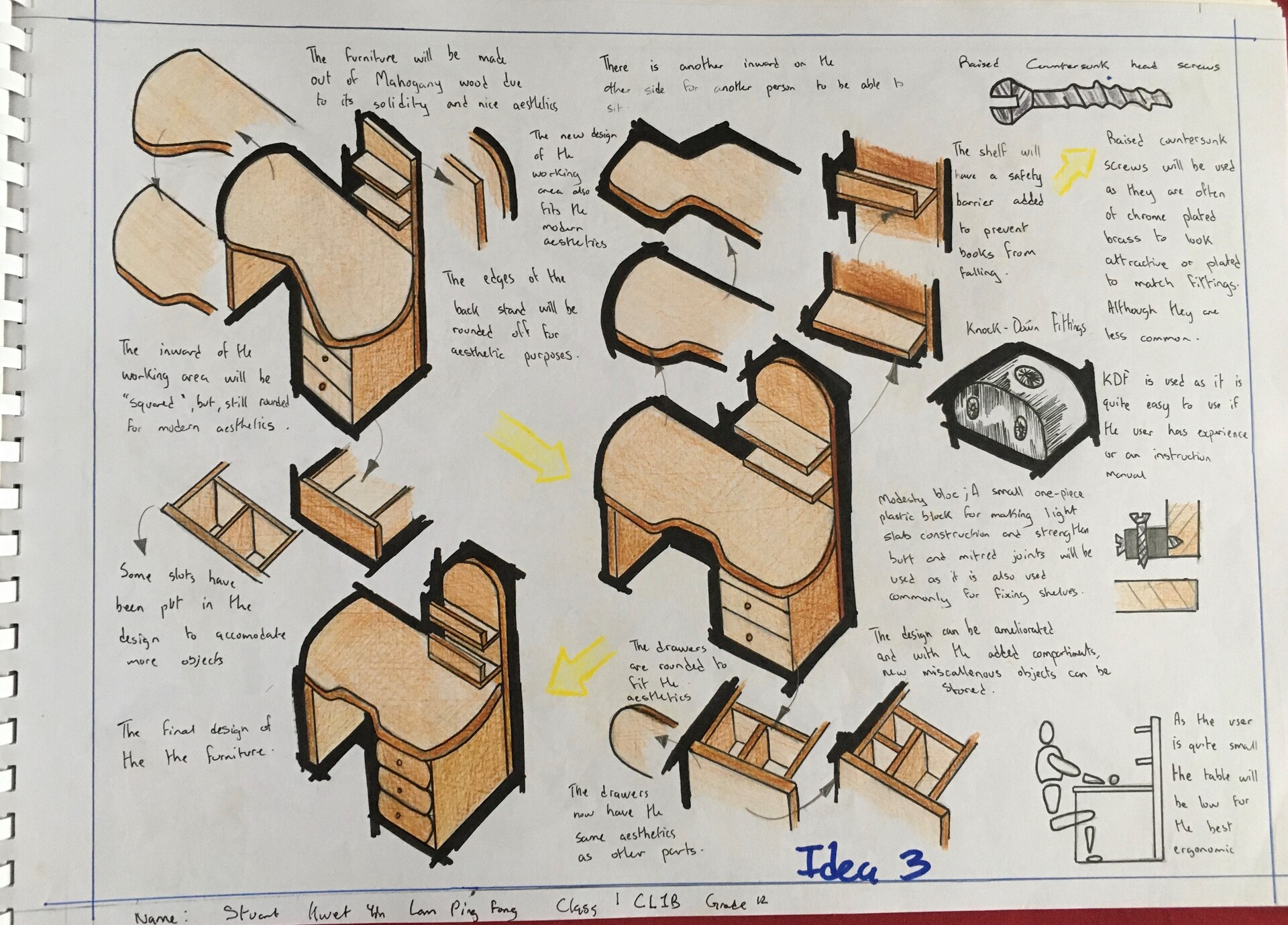 Design And Technology Sketches