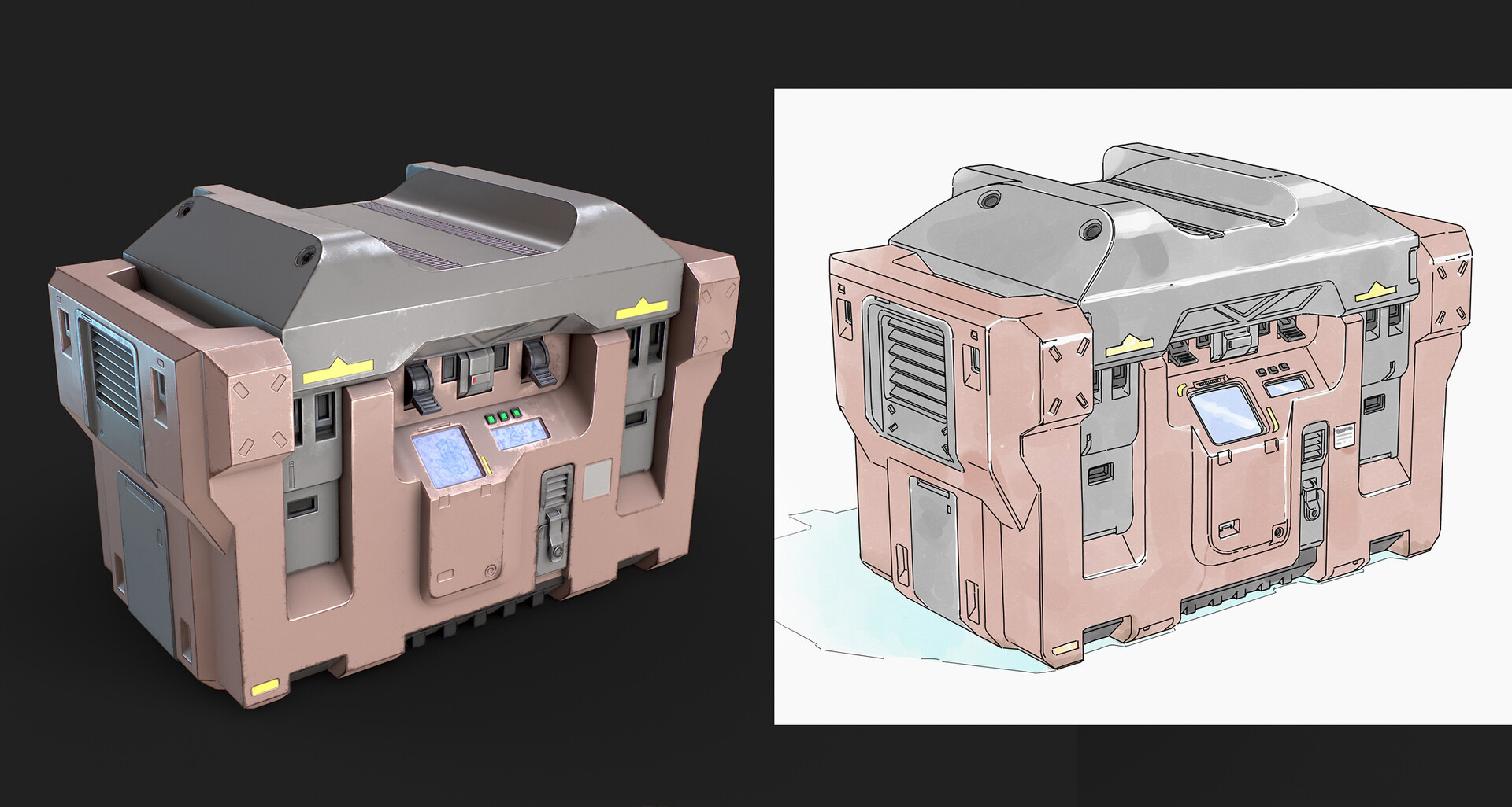 ArtStation - sci-fi container case v5
