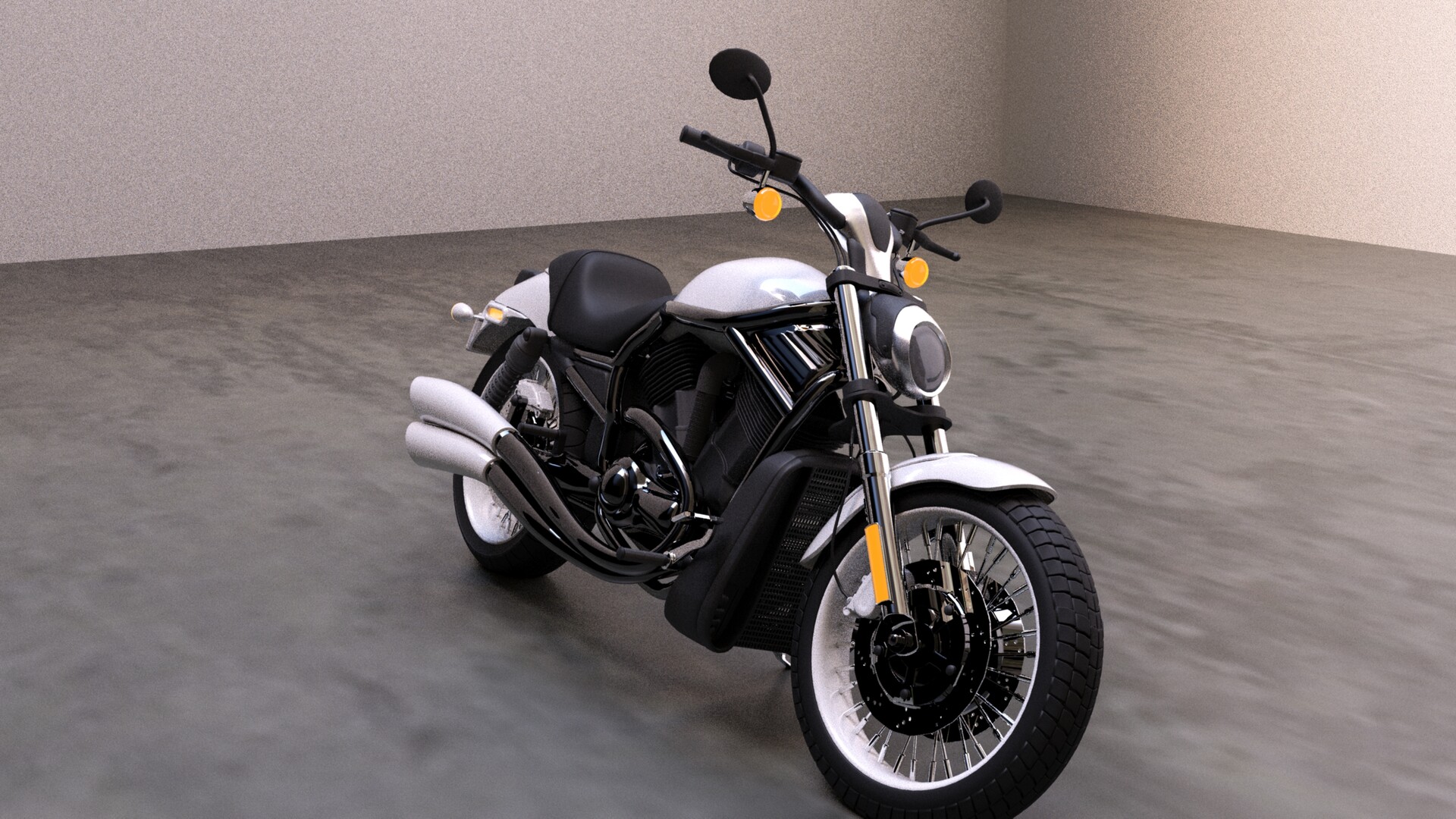 ArtStation - Custom made bike model texturing