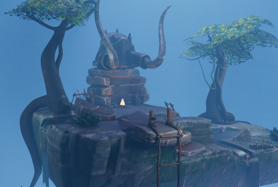 ArtStation - Floating isle