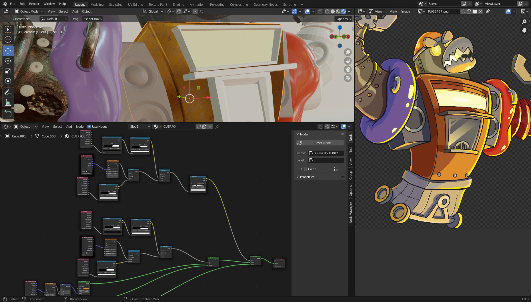 Simon Sanchez Plazas - Protobot 3D Character from club penguin2D FAN ART