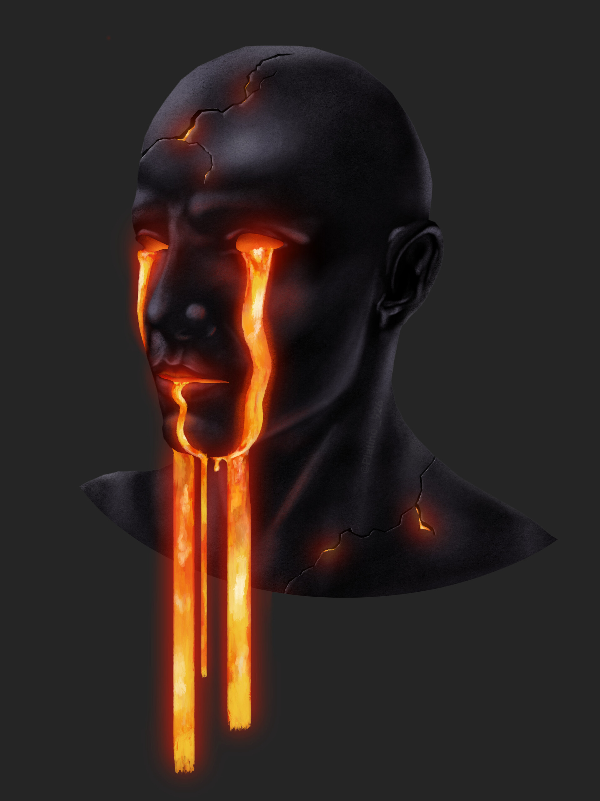 ArtStation - Flowing lava