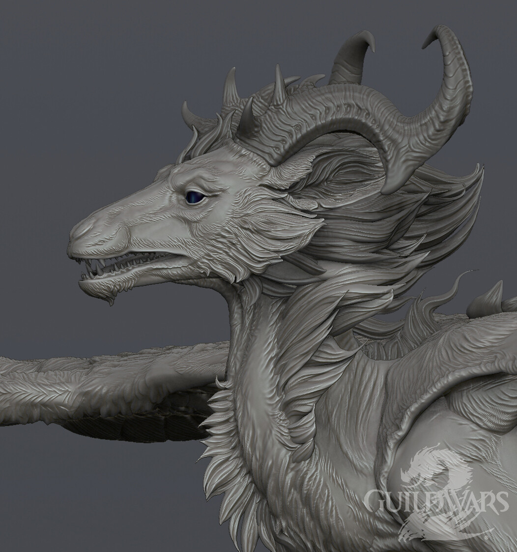 GW2 — Lunar Maned Skyscale Skin by Kara Netterville — ProUser.Me