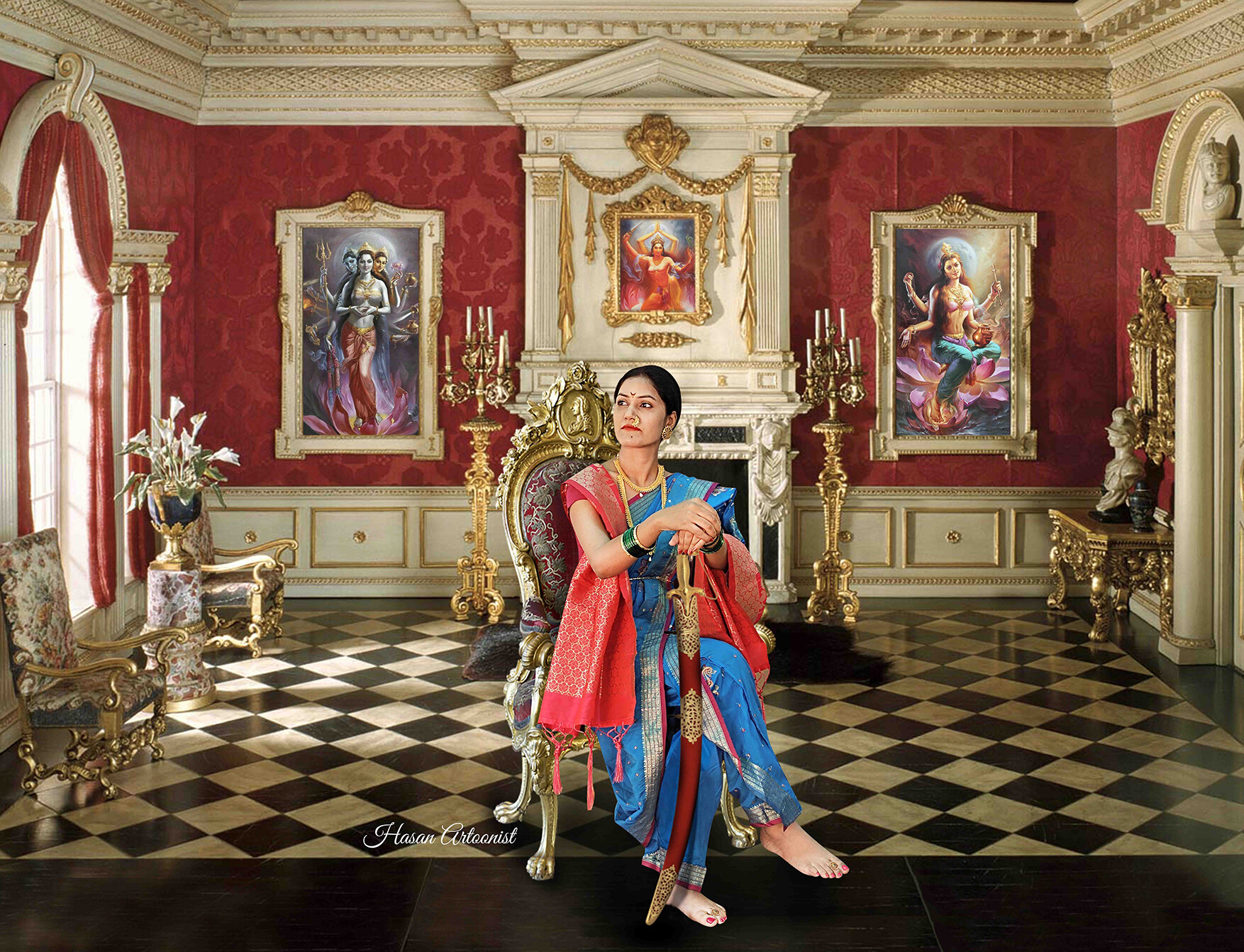 ArtStation - The Great Maratha Queen