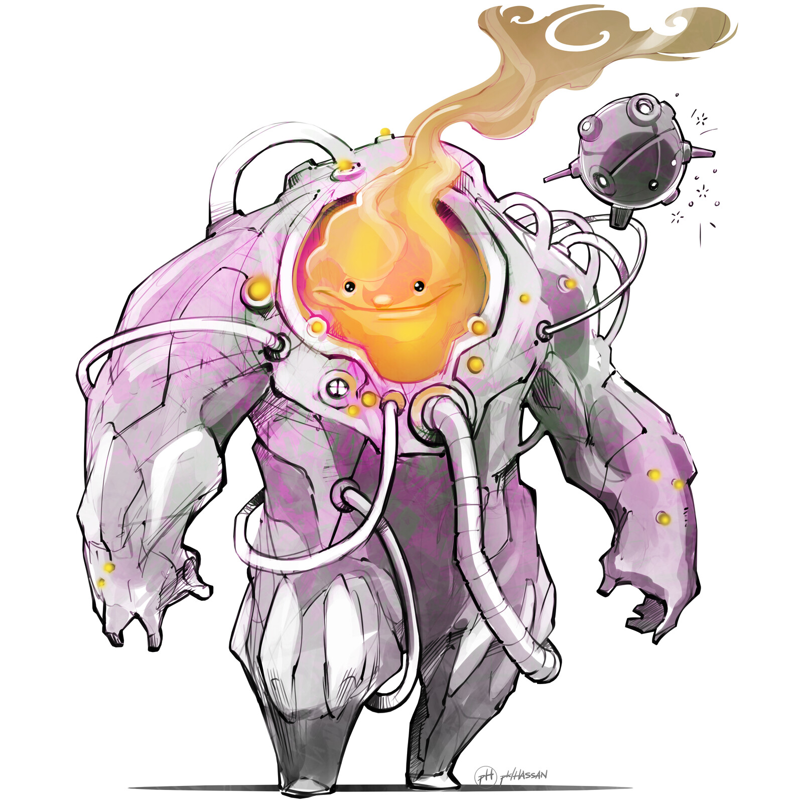 Phil Hassan - experiment 3 - flamehead