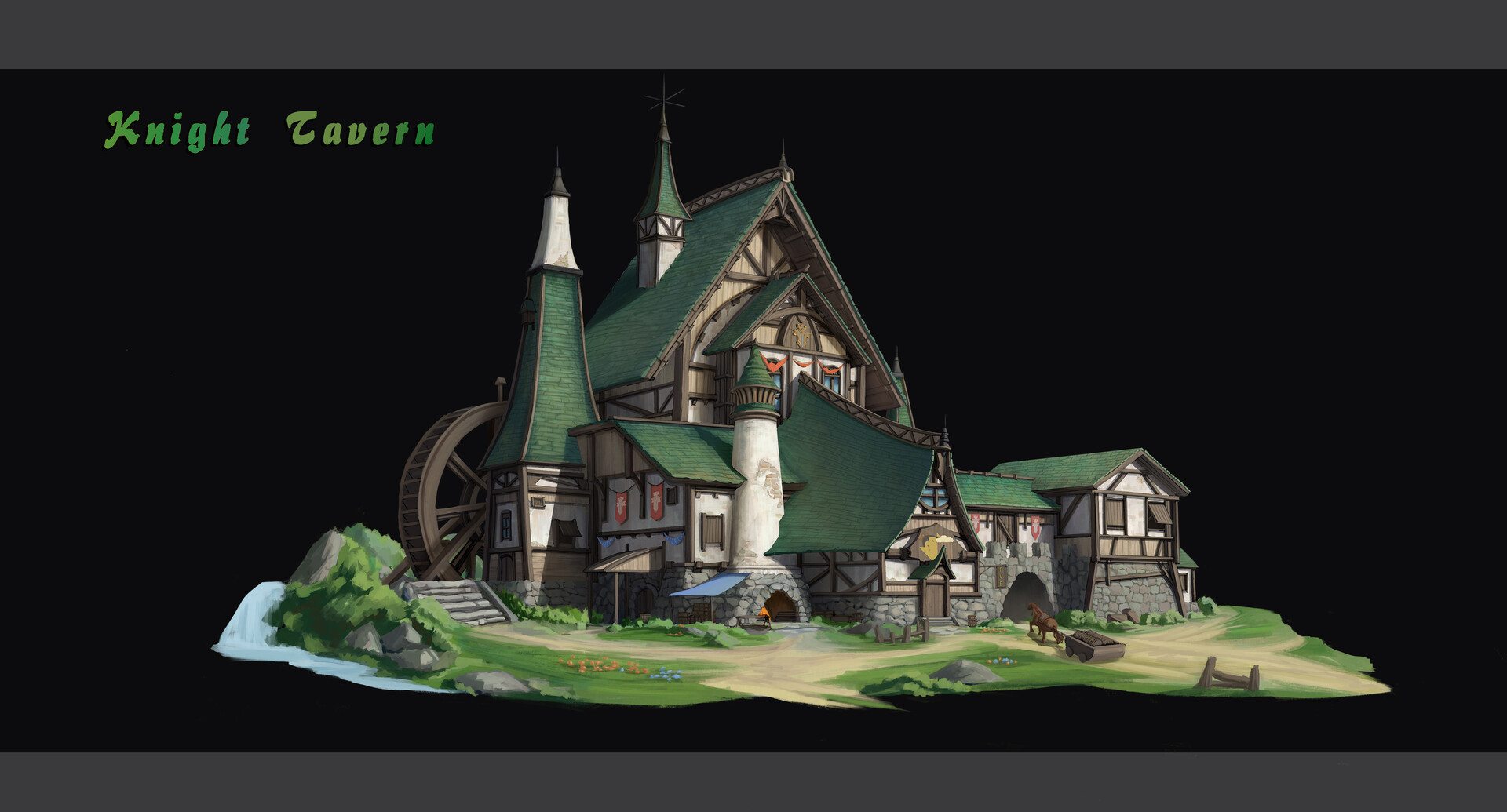 ArtStation - Knight Tavern（骑士酒馆）