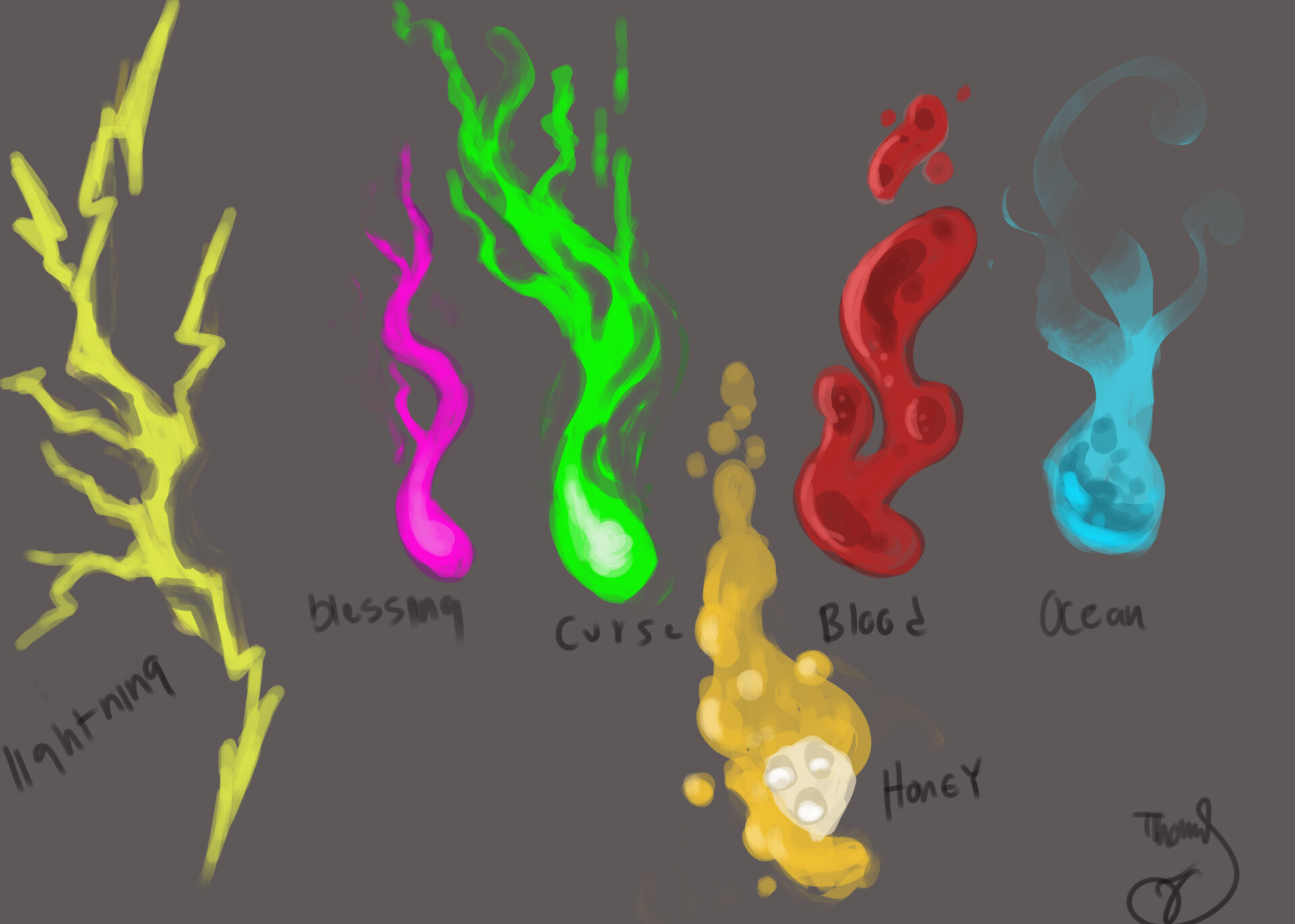 ArtStation - Elemental UI VFX Designs