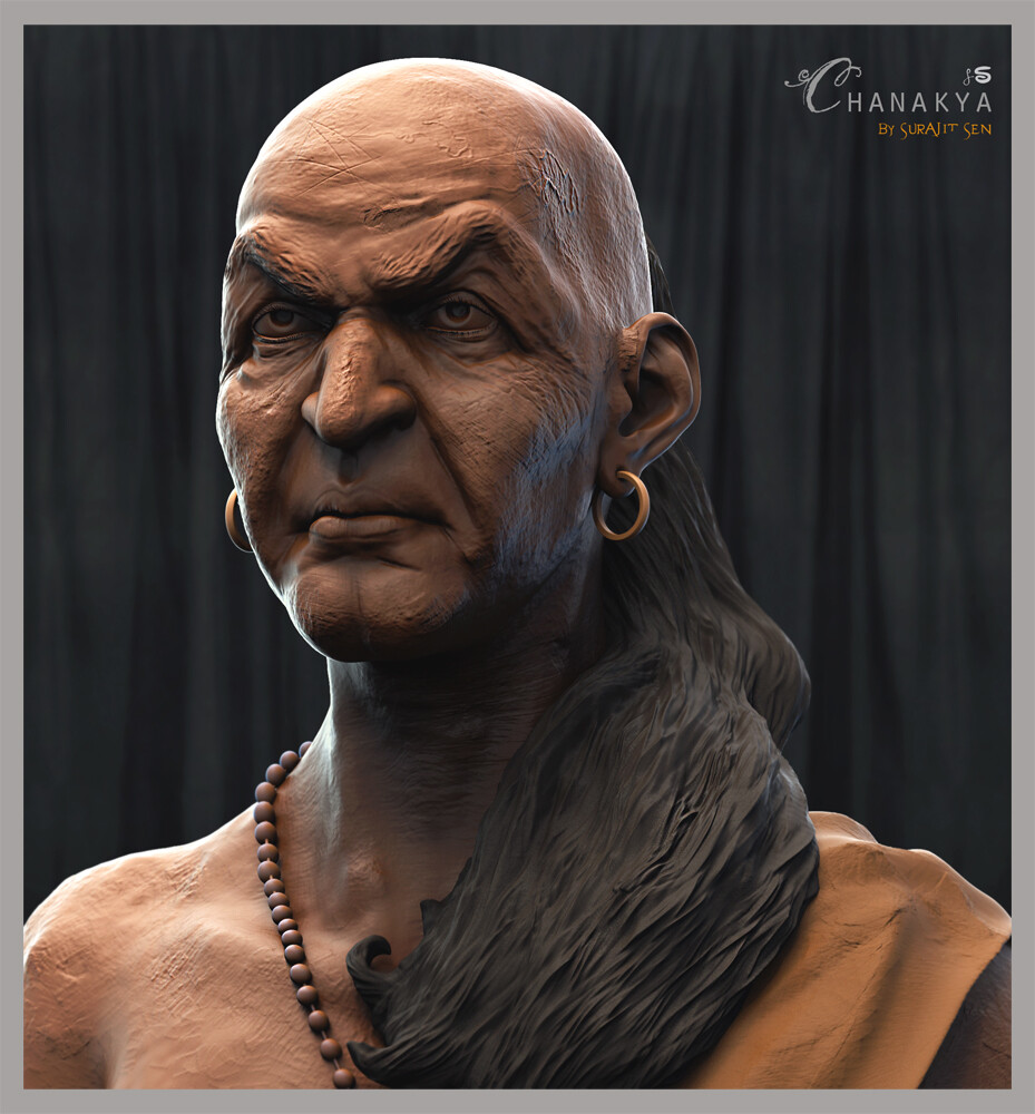 ArtStation - Chanakya – CG character by Surajit Sen
