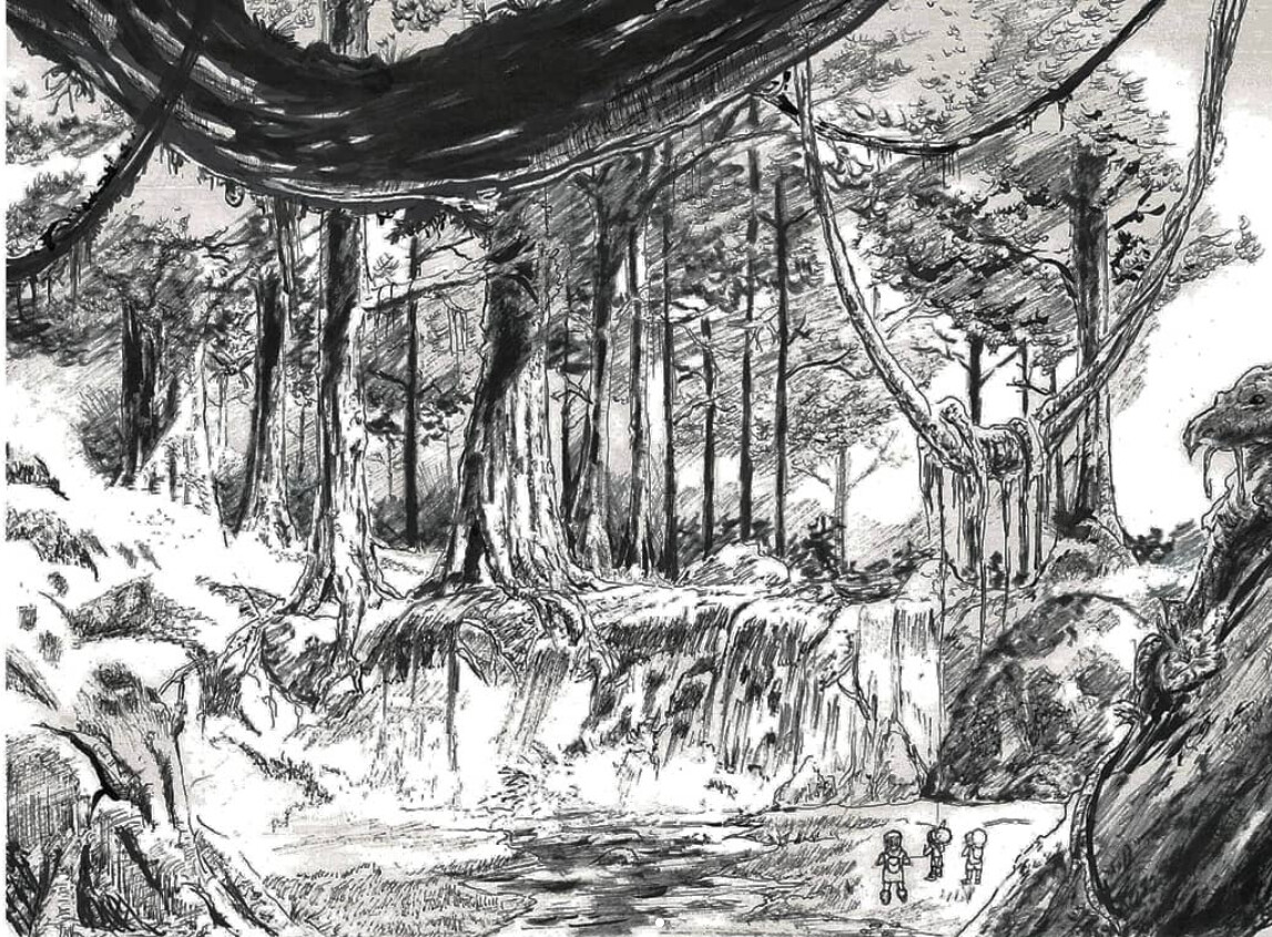 fantasy backgrounds drawing