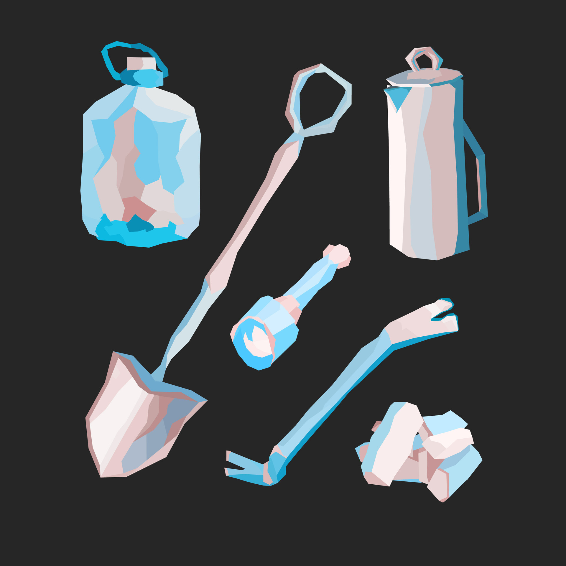 ArtStation - Travel vector props