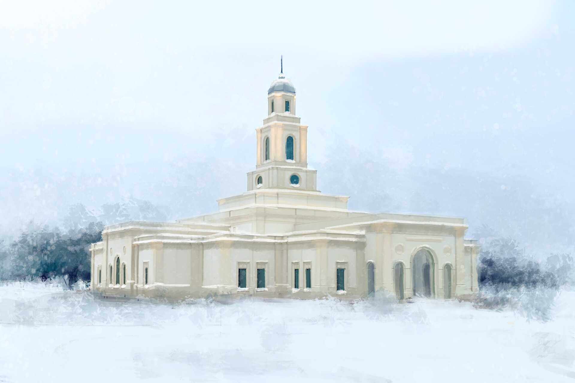 ArtStation - Temple in the snow