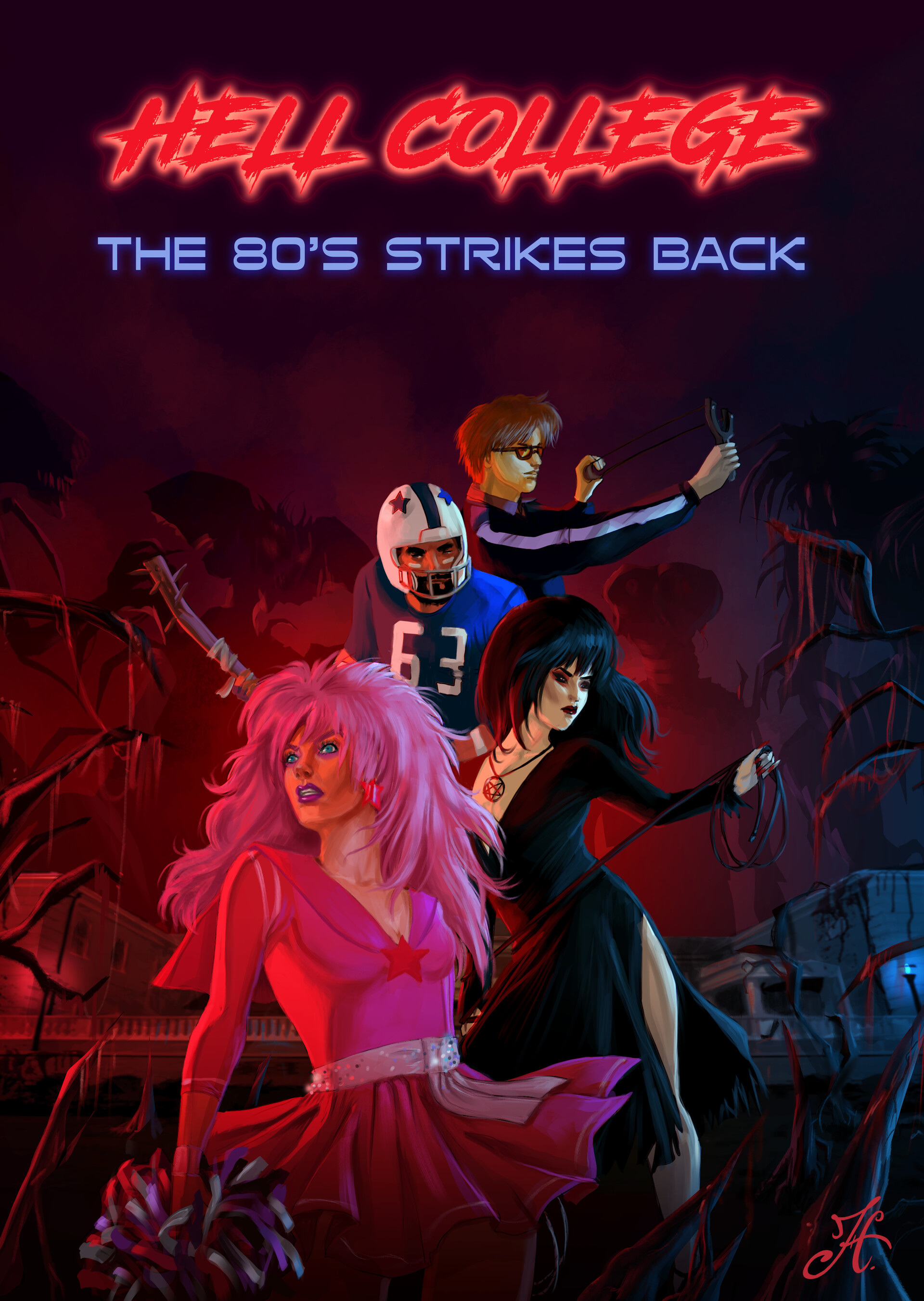 ArtStation - Hell College - The 80's strikes back