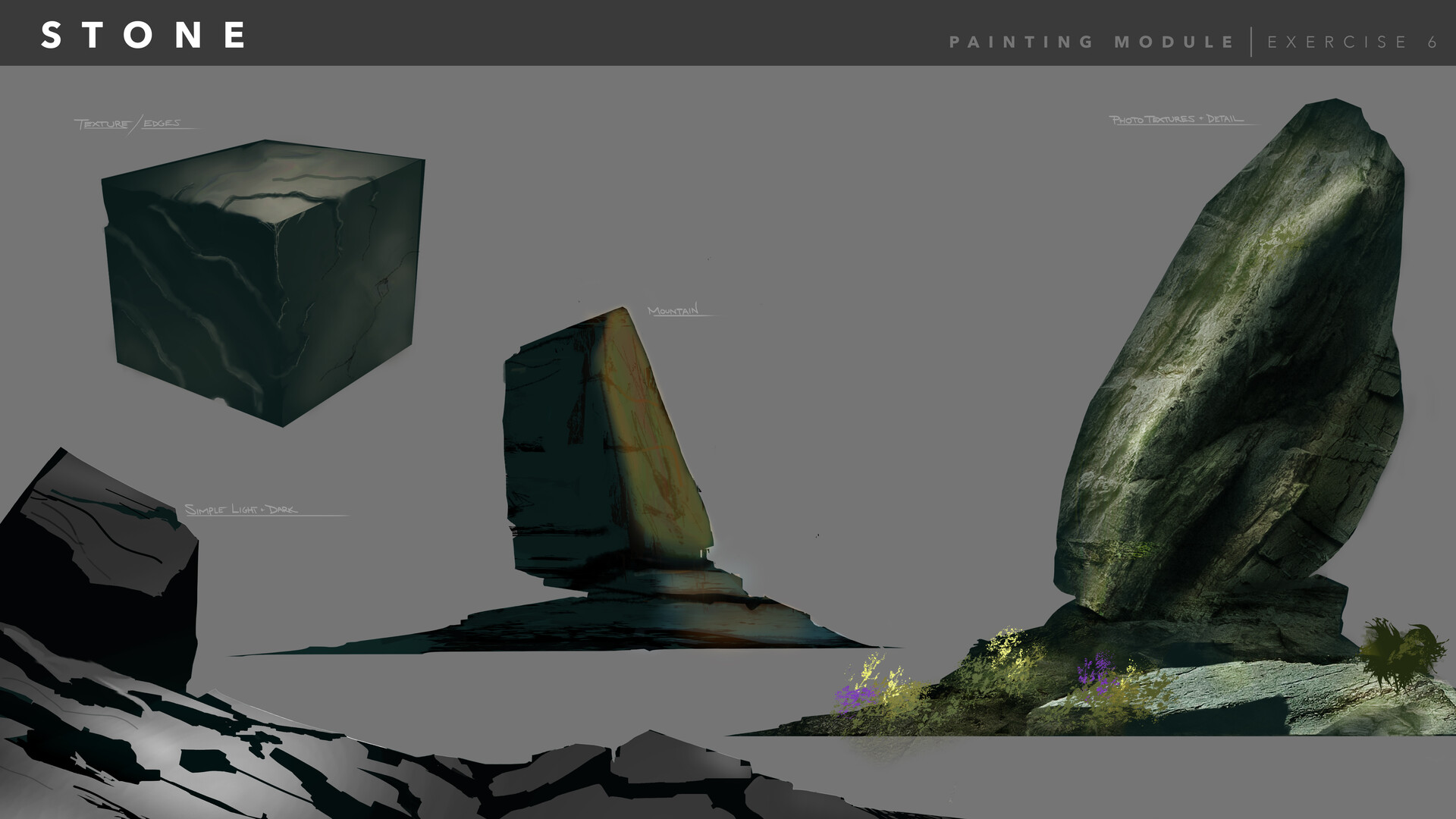 ArtStation - module stone painting