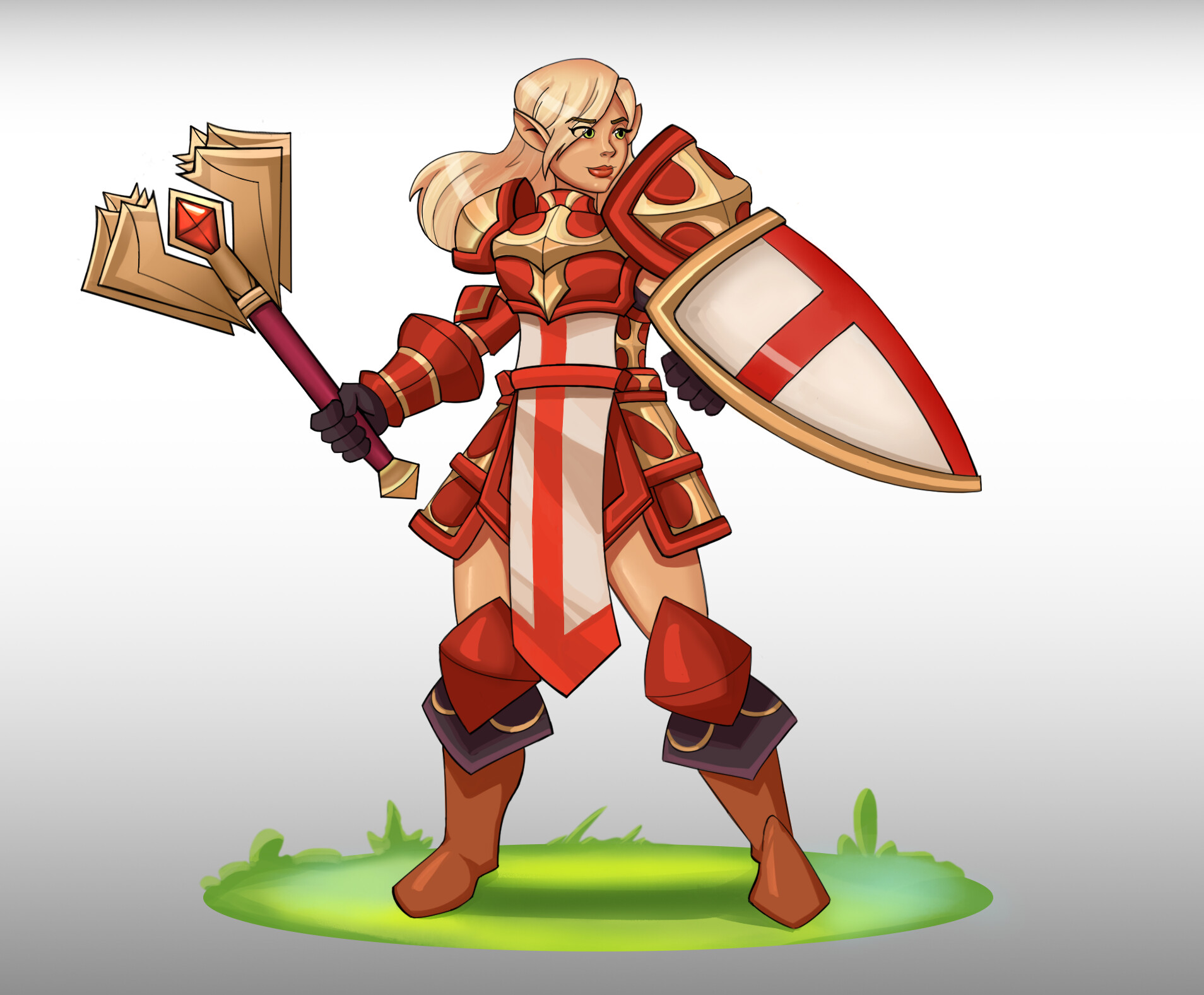 ArtStation - Elf Crusader