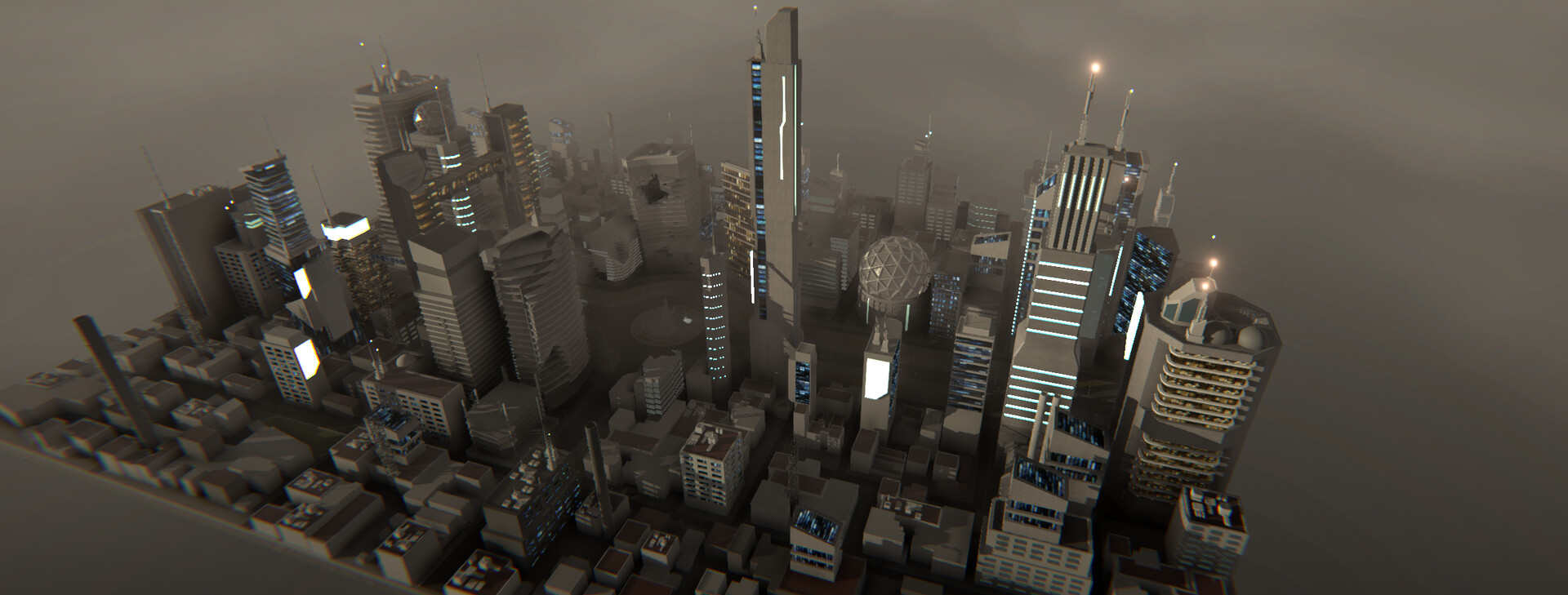 ArtStation - Futuristic-dystopian Mexico City