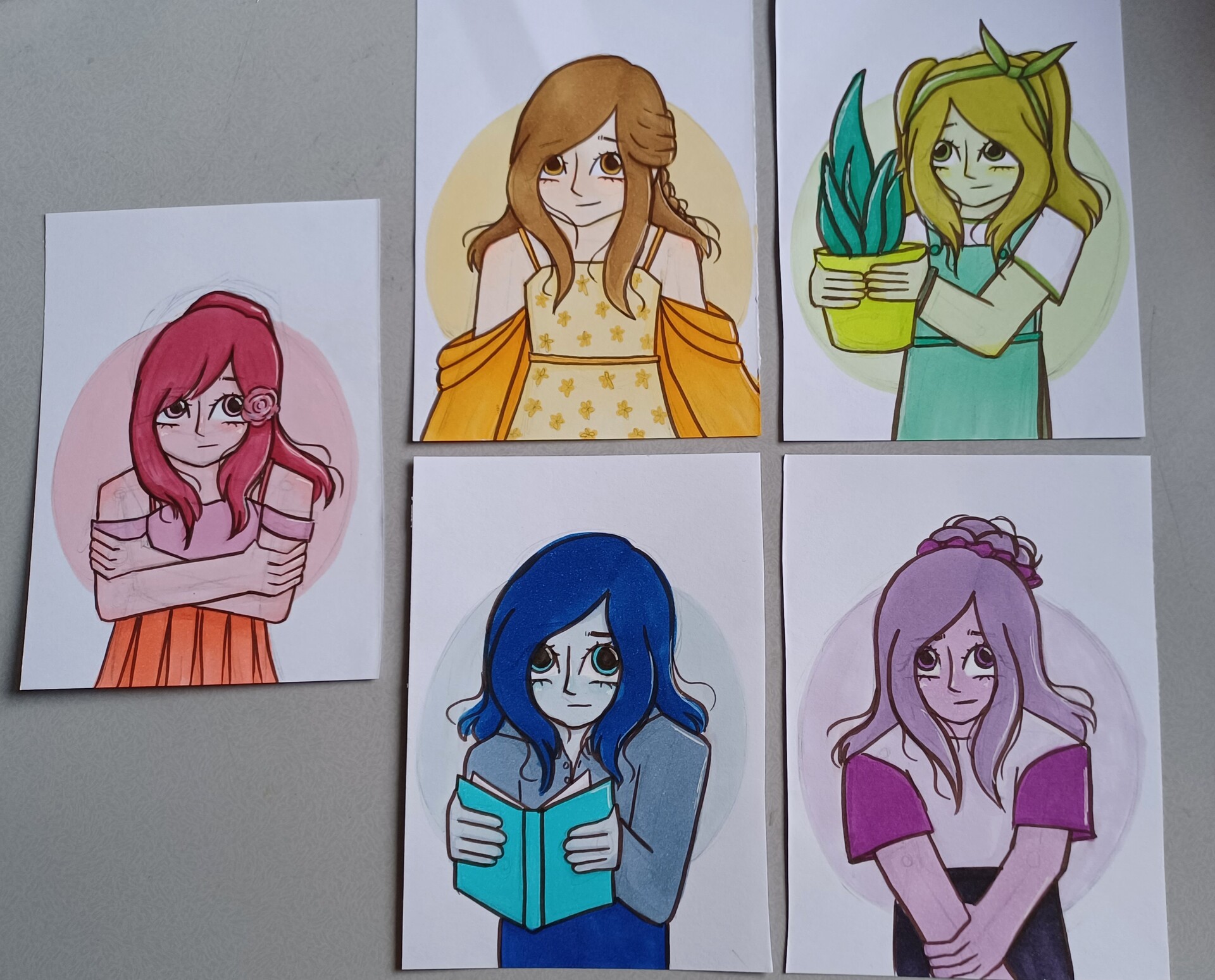 ArtStation - Rainbow character illustrations