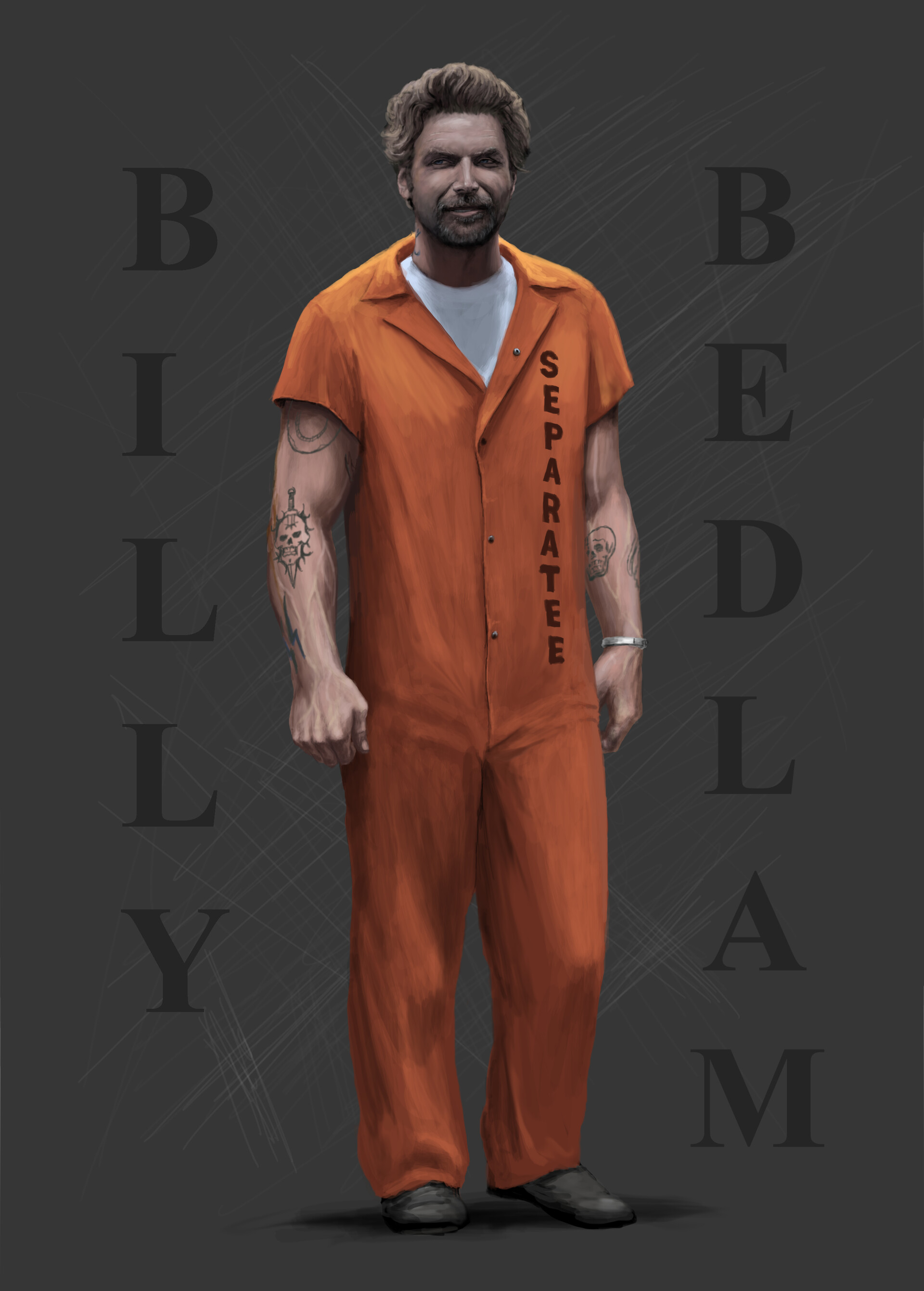 ArtStation - Billy Bedlam, con air prisoner.